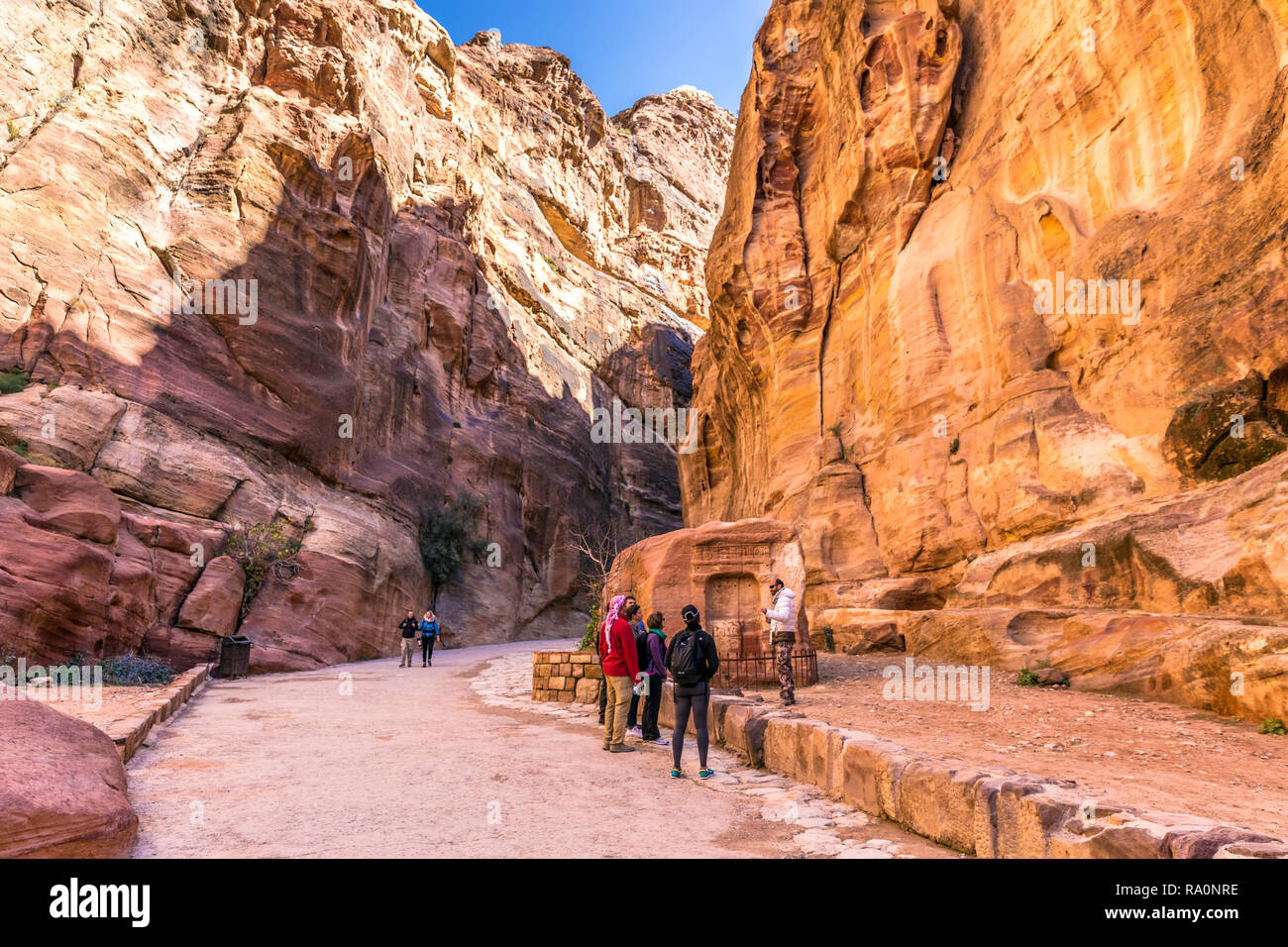 Inside treasury petra jordan hi-res stock photography and images - Alamy