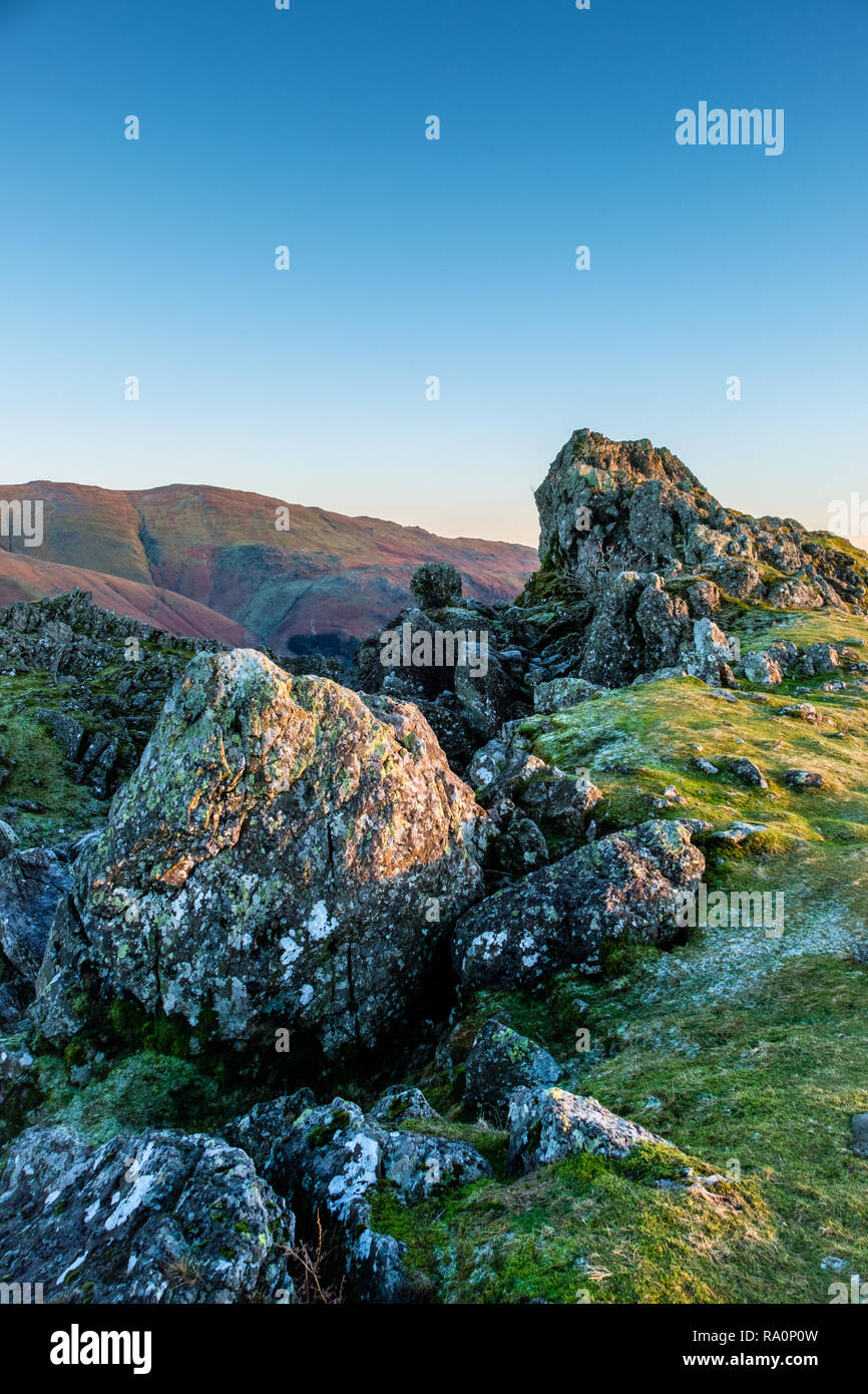 Summit of helm crag fell hi-res stock photography and images - Alamy