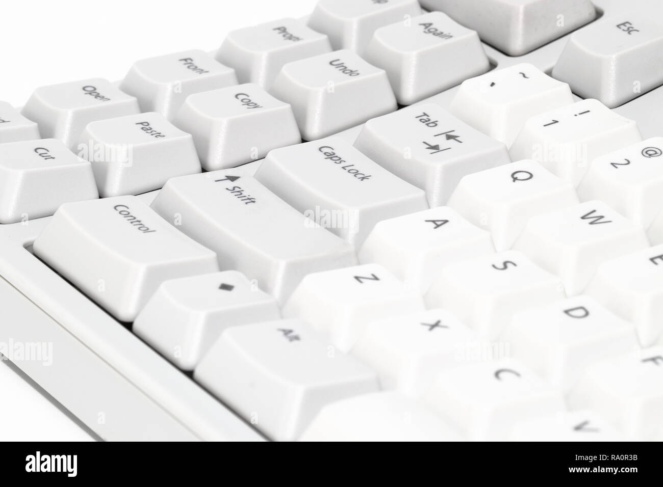 Modern Computer Keyboard Some Part Of White Computer Keyboard Focus 0690