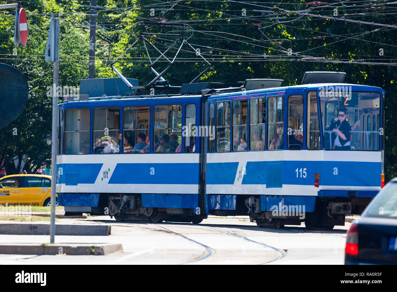 Tallinn tram passenger hi-res stock photography and images - Alamy