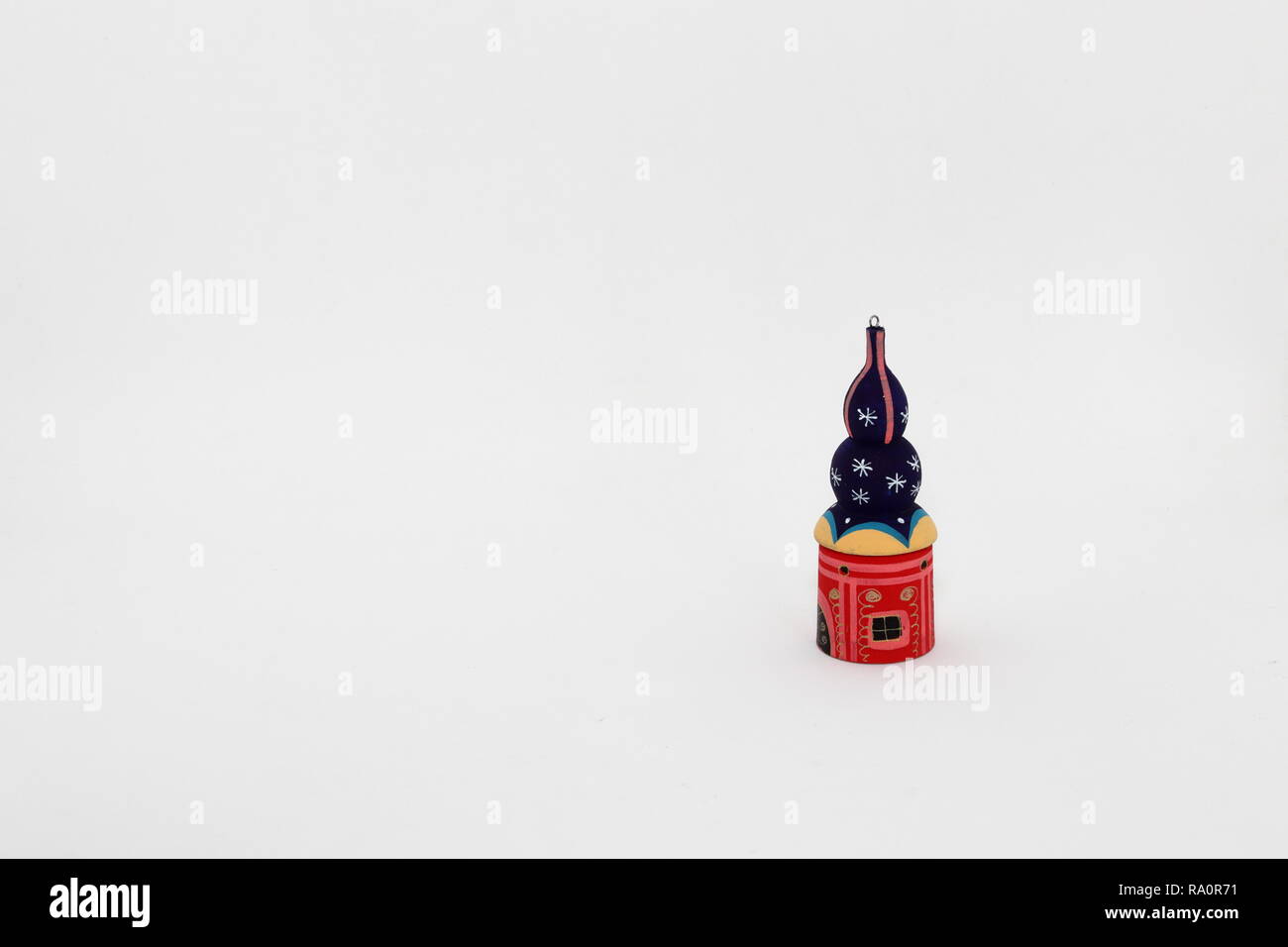 Set of wood painted cupola tower toy, orthodox towers toy, mausoleum ...