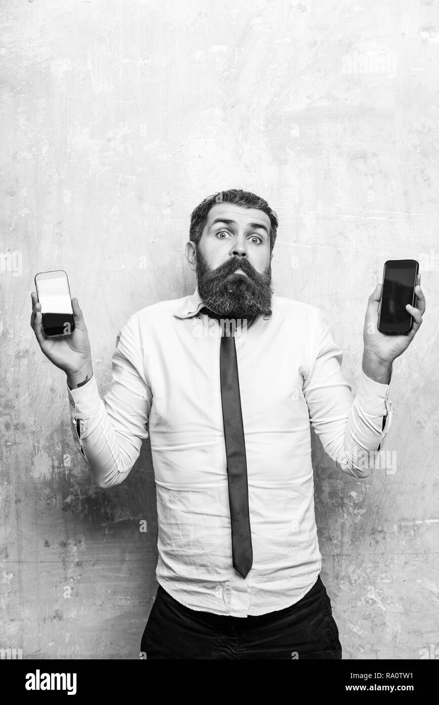 Unshaven surprised guy in Black and White Stock Photos & Images - Alamy