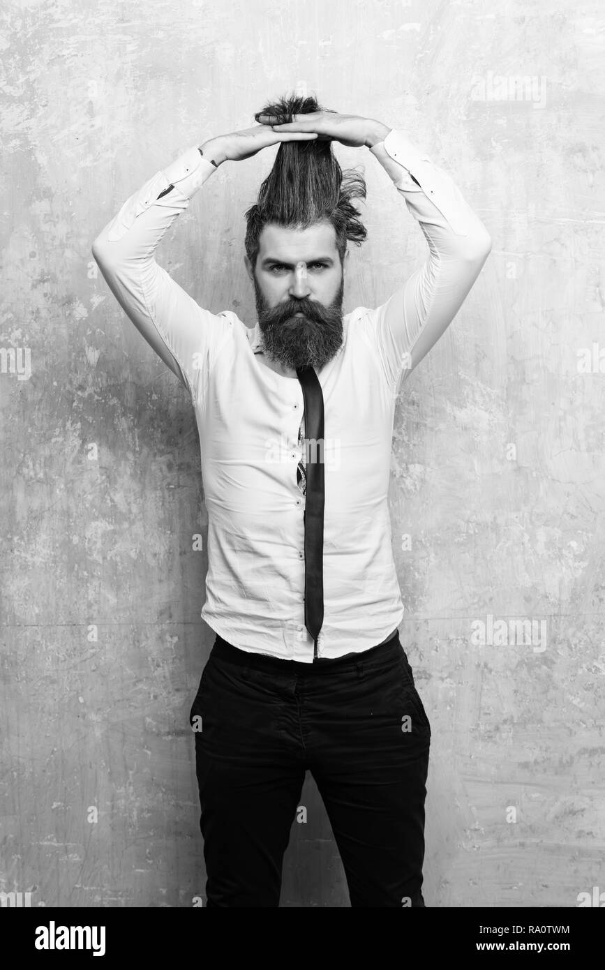 Man in stylish beige Black and White Stock Photos & Images - Alamy