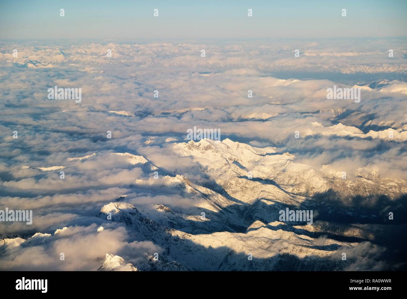 The Cascade Mountains in the Pacific Northwest (Seattle, Washington ...