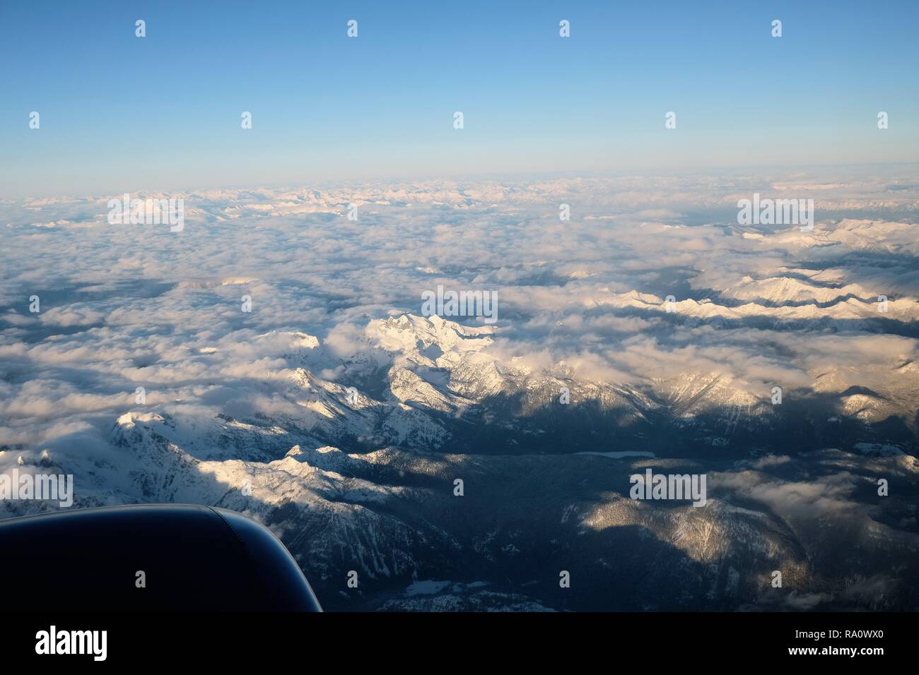 The Cascade Mountains in the Pacific Northwest (Seattle, Washington ...