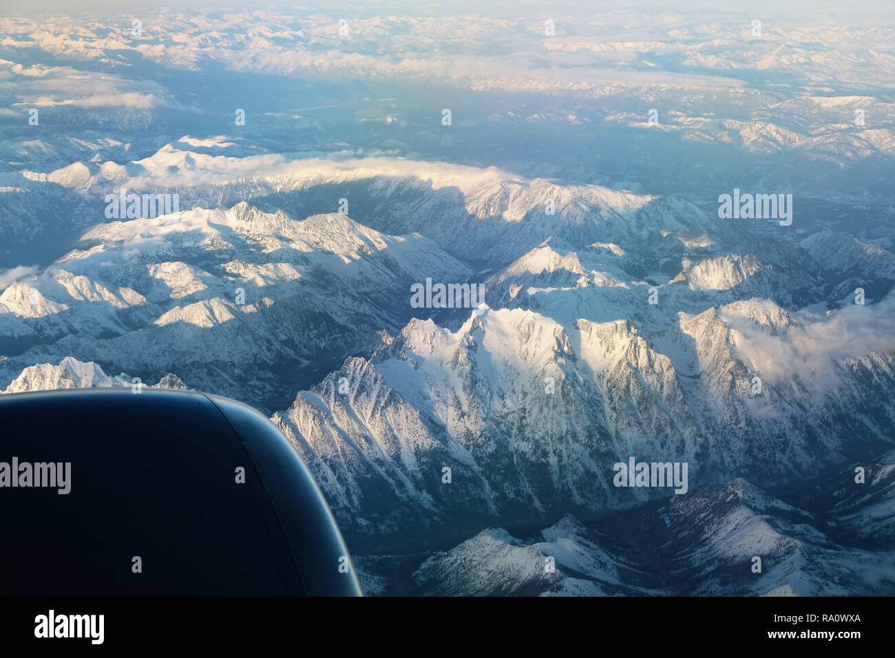 The Cascade Mountains in the Pacific Northwest (Seattle, Washington ...