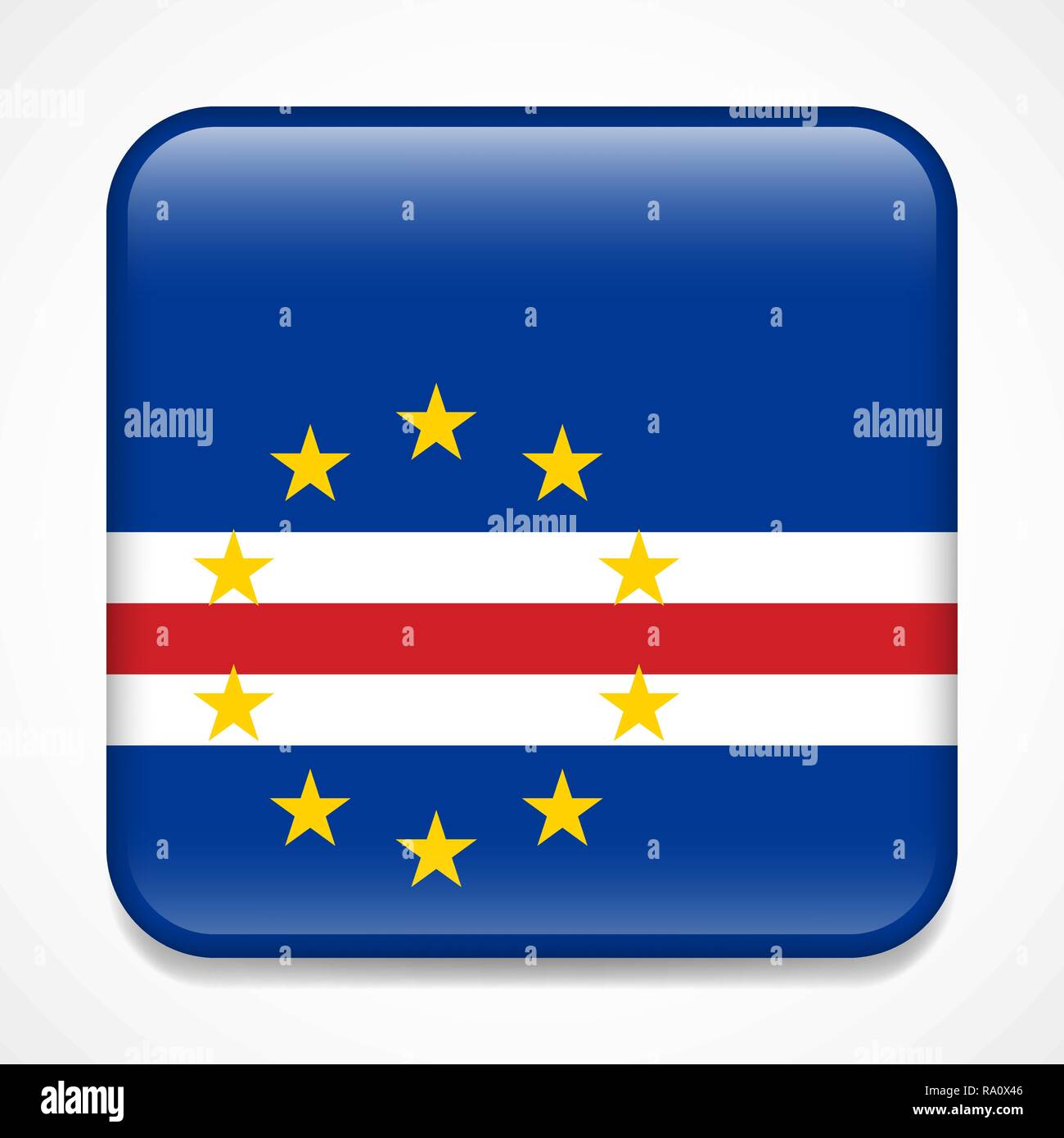 Flag cabo verde icon Stock Vector Images - Alamy