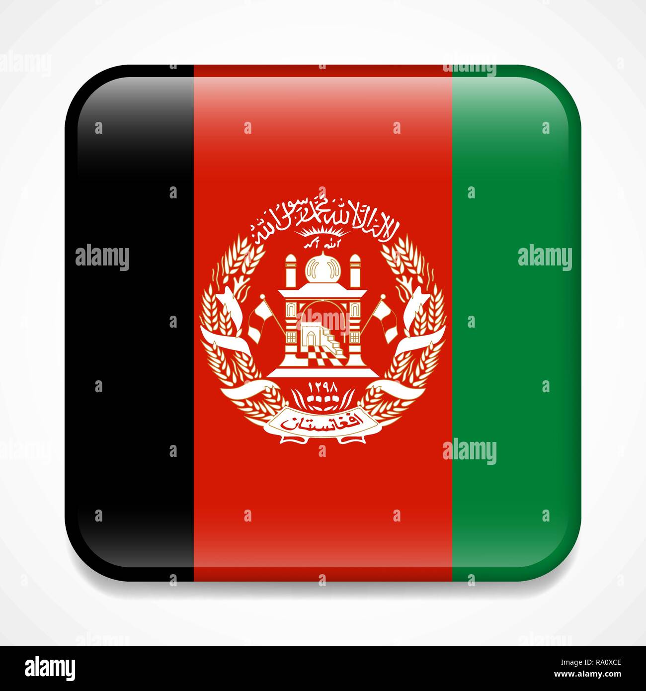 Afghanistan flag badge hi-res stock photography and images - Alamy