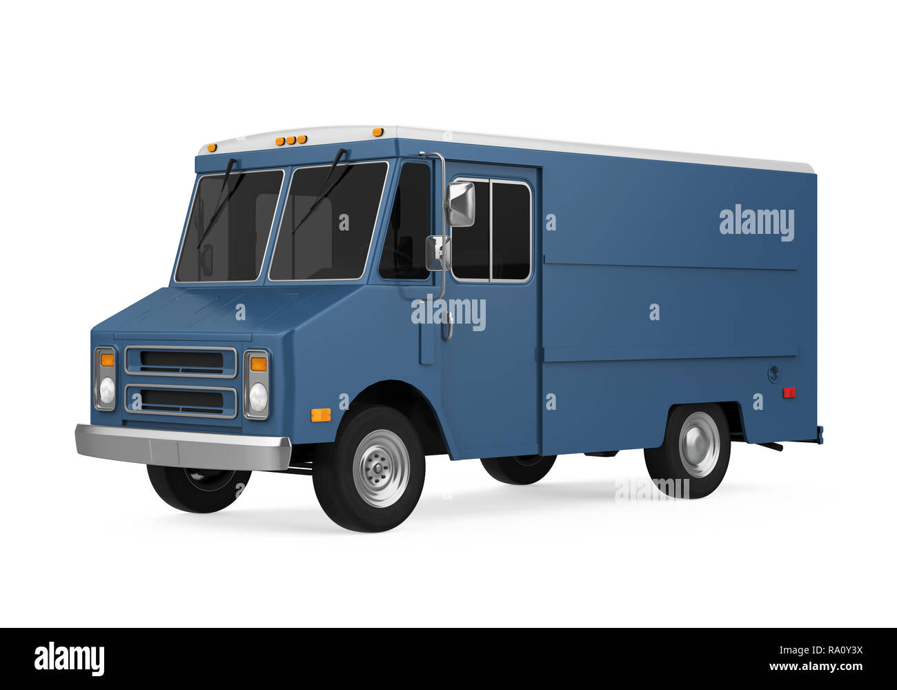 Delivery Van Isolated Stock Photo - Alamy