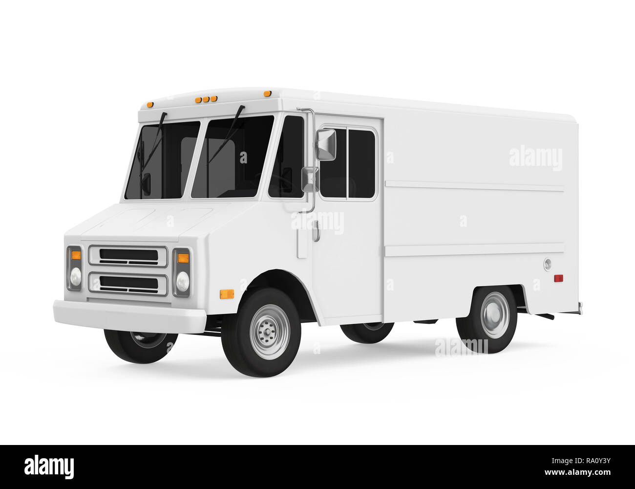Delivery Van Isolated Stock Photo - Alamy