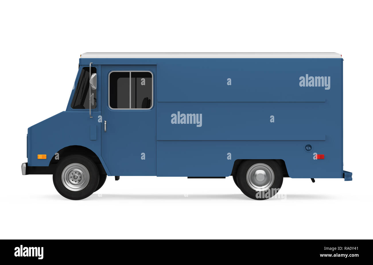 Delivery Van Isolated Stock Photo - Alamy