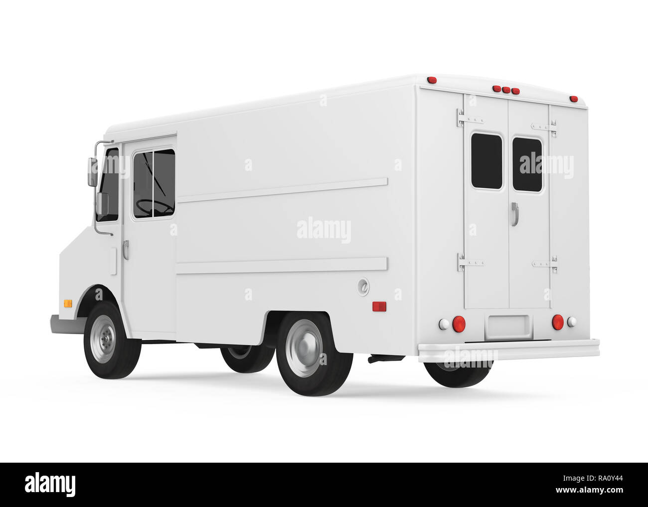 Delivery Van Isolated Stock Photo - Alamy