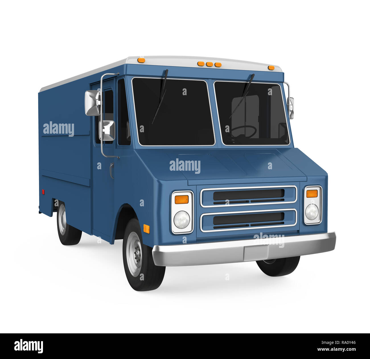 Delivery Van Isolated Stock Photo - Alamy