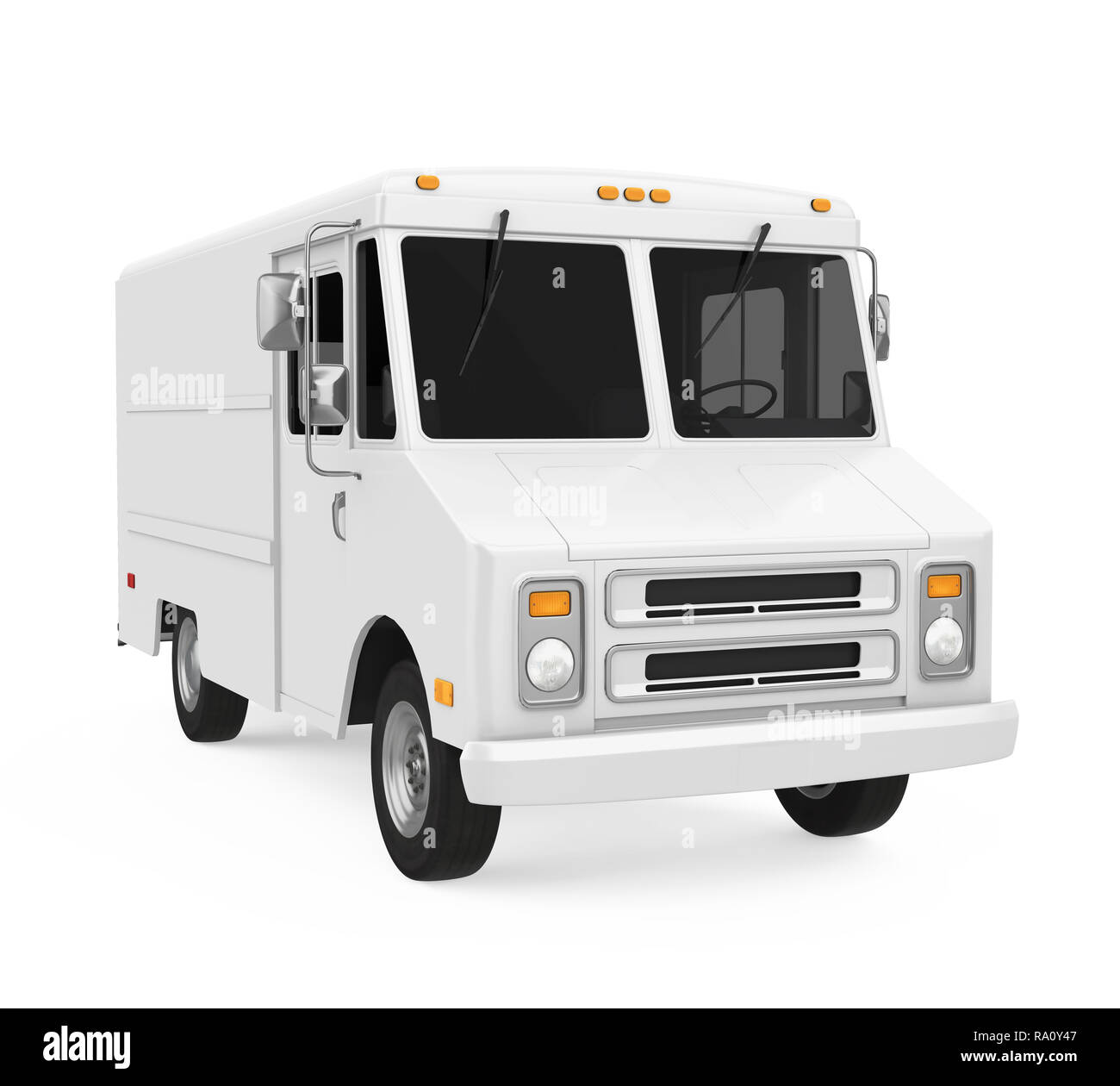 Delivery Van Isolated Stock Photo - Alamy