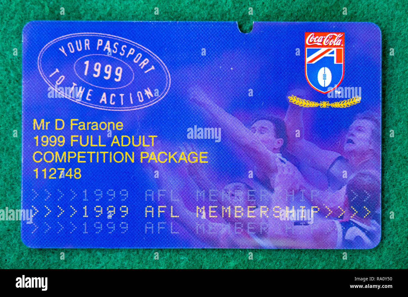 Australian rules card hi-res stock photography and images - Alamy