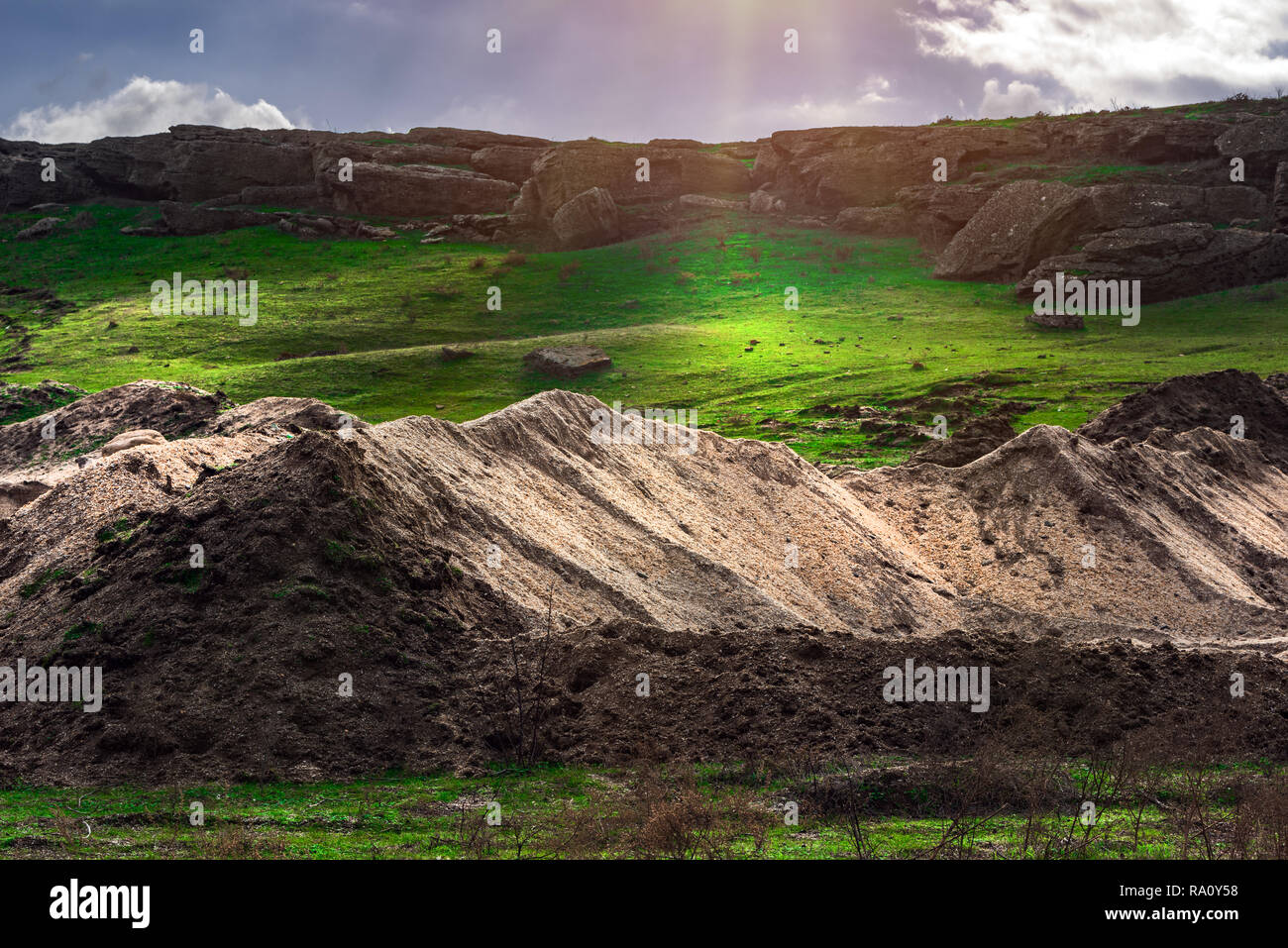 Amazing beautiful rocks in the highlands Stock Photo - Alamy