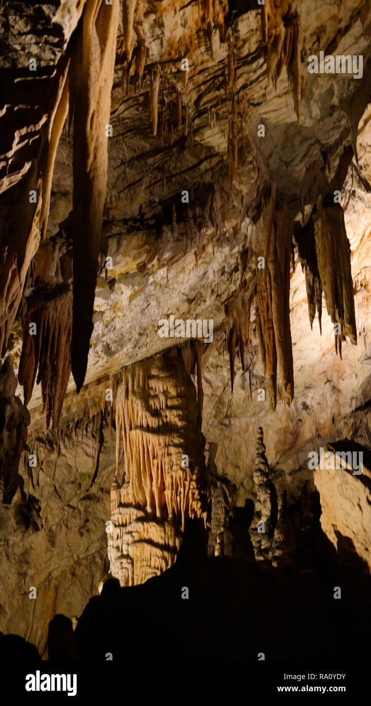 Interior of Postojna cave aka Postojnska jama in Slovenia Stock Photo ...