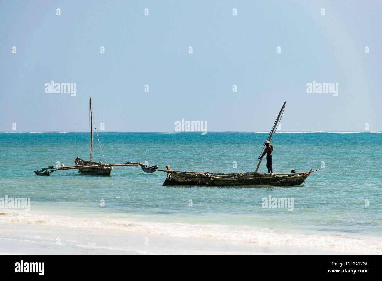 Fishing boat getting ready sail hi-res stock photography and images - Alamy