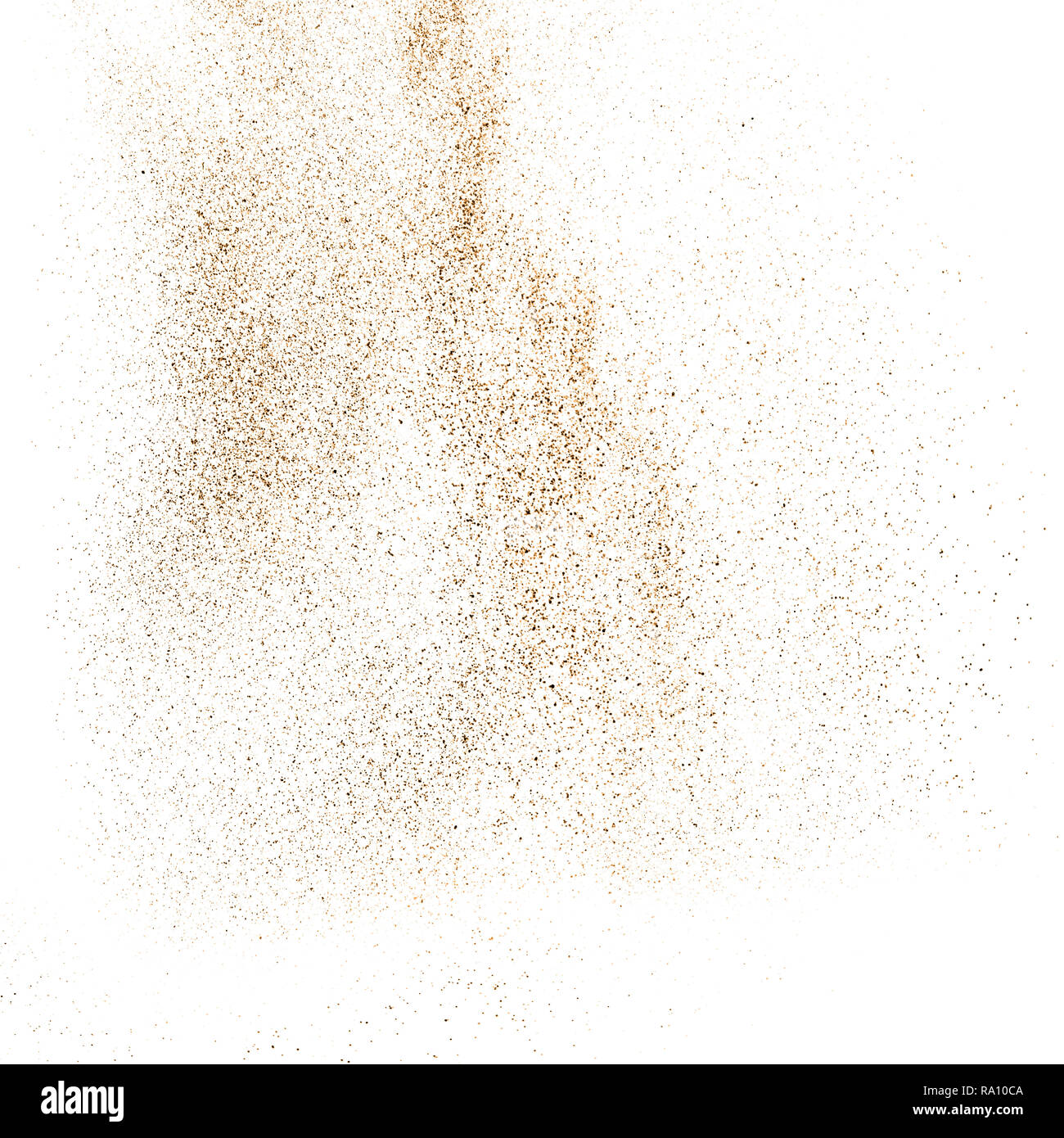 abstract brown dust explosion on white background ,abstract brown ...