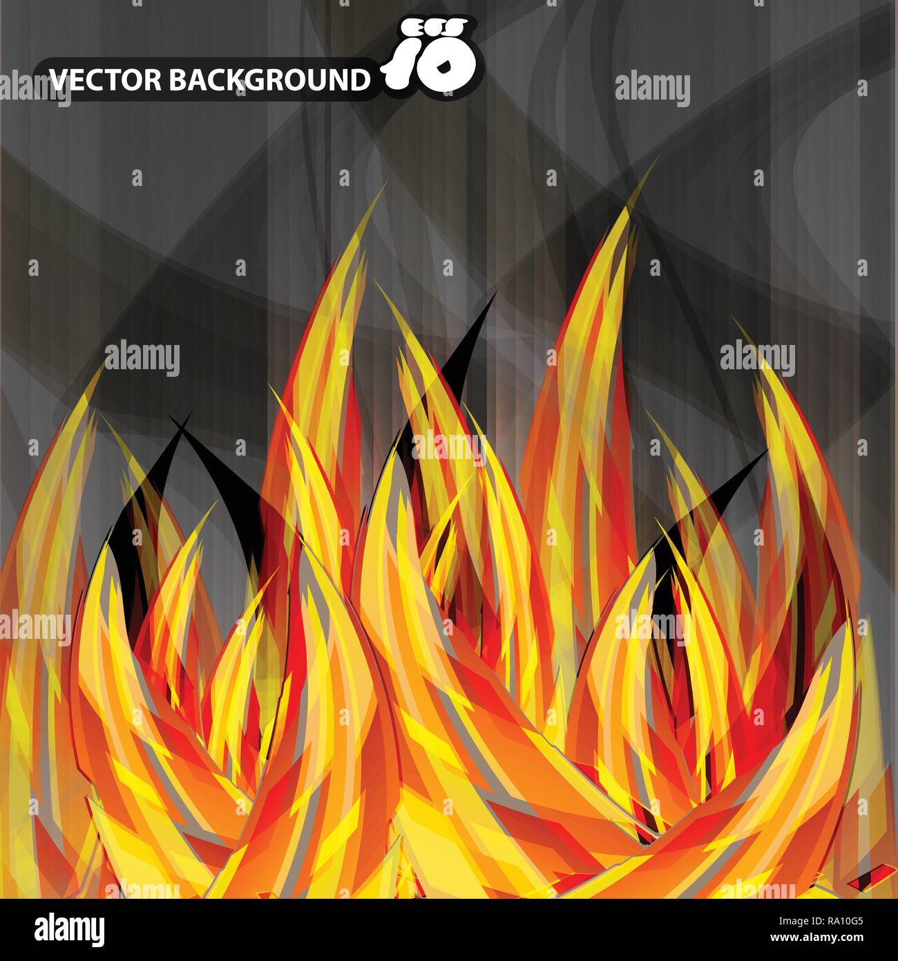 Curved flame Stock Vector Images - Alamy