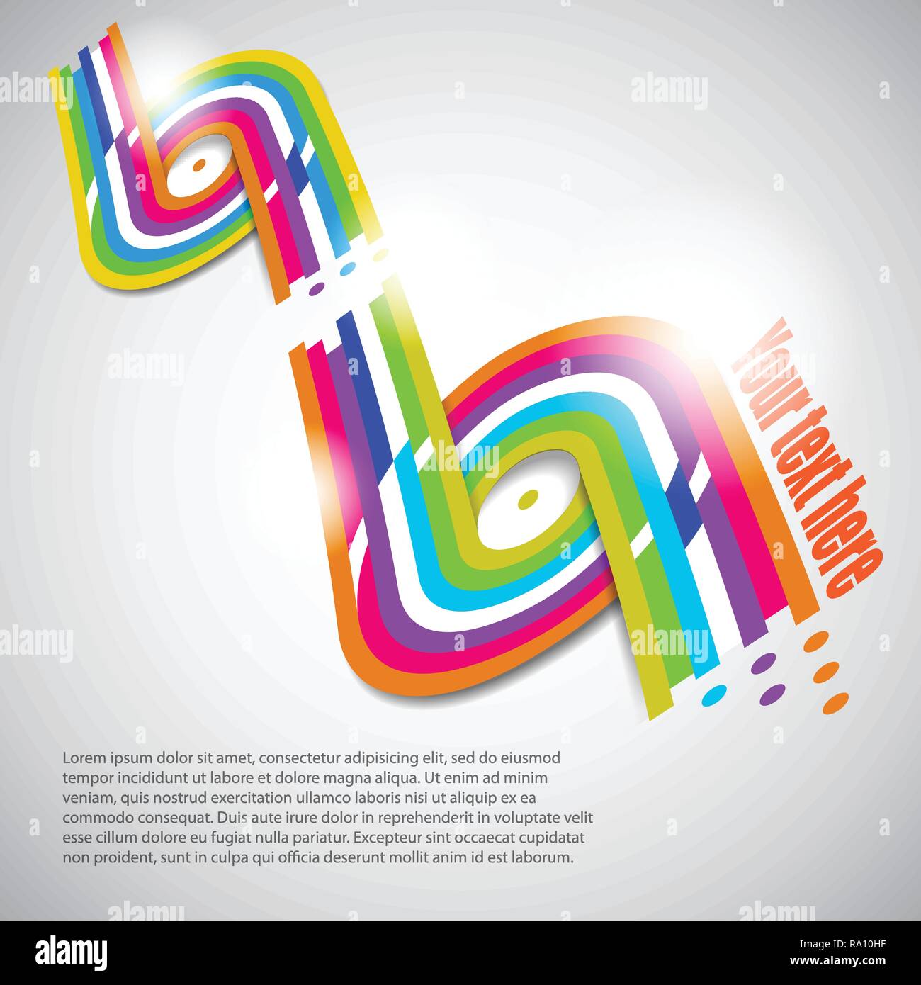 Abstract 3D Multicolored Modern Artistic Technology Concept Design ...