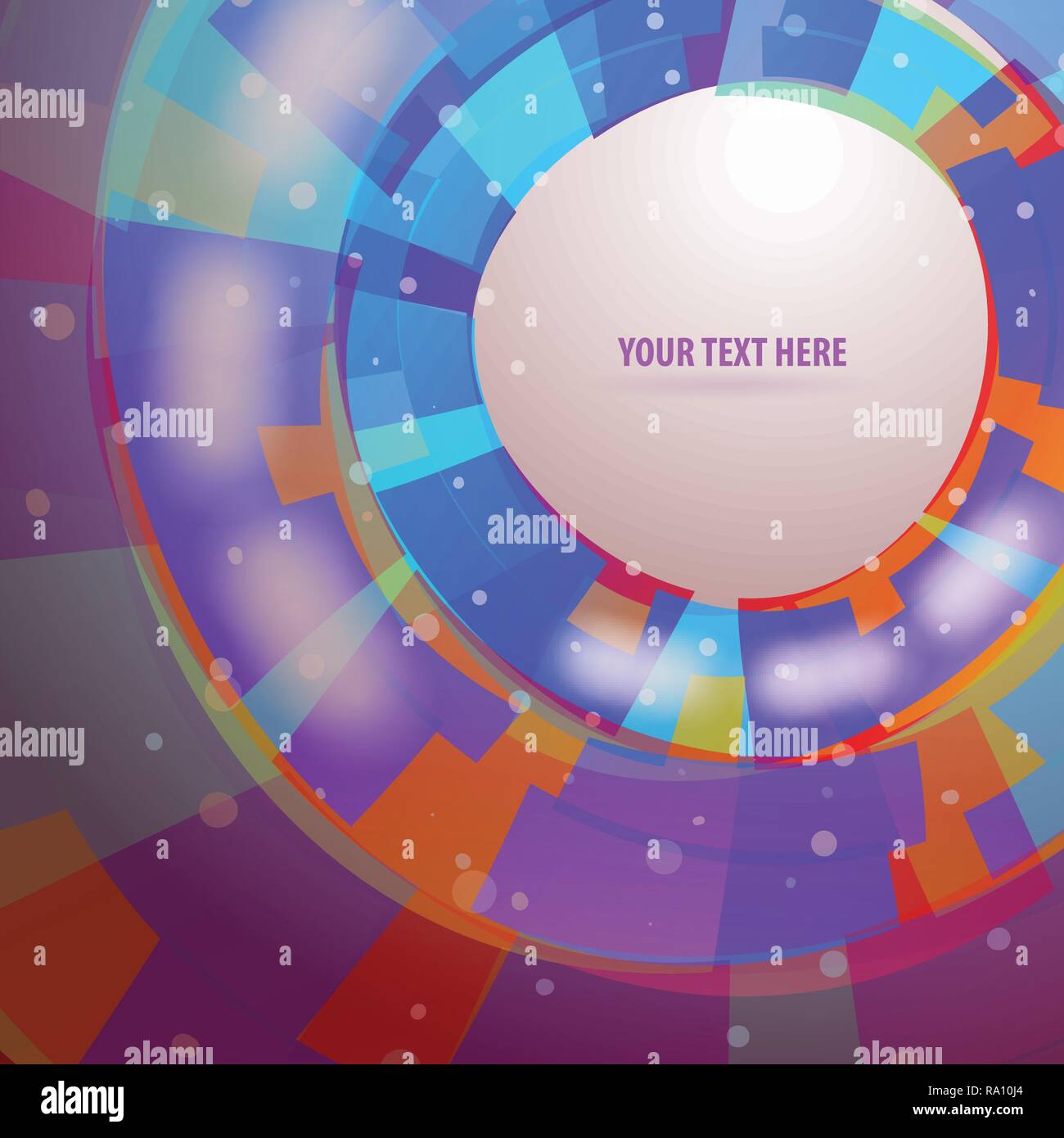 Abstract Multicolored Modern Artistic Technology Concept, Label Design ...