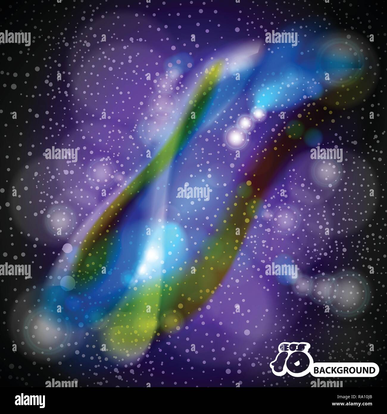 Abstract Multicolored Modern Artistic Background, Cosmic Concept Design ...