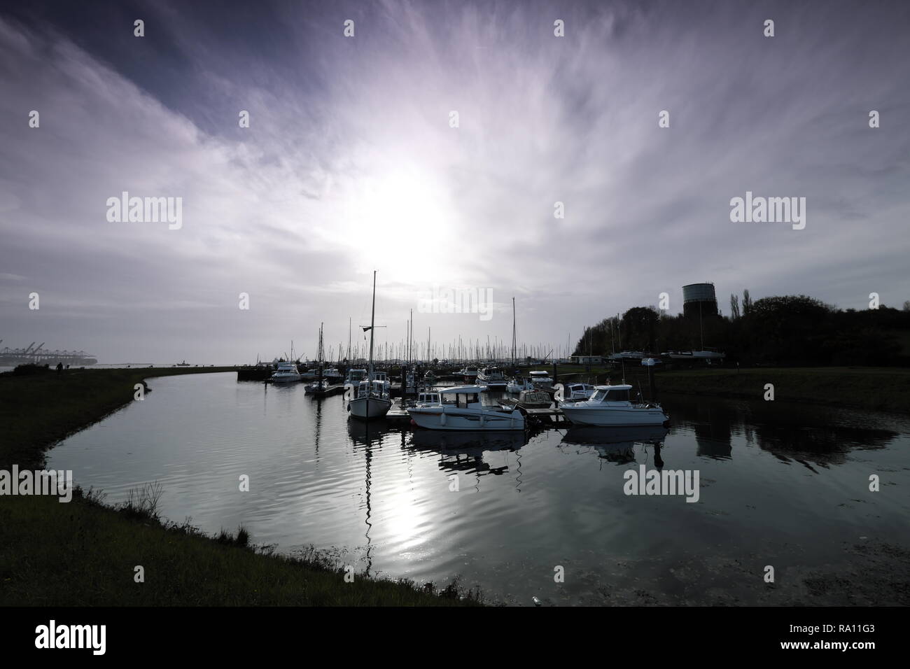 harbour at shotley gate suffolk Stock Photo - Alamy