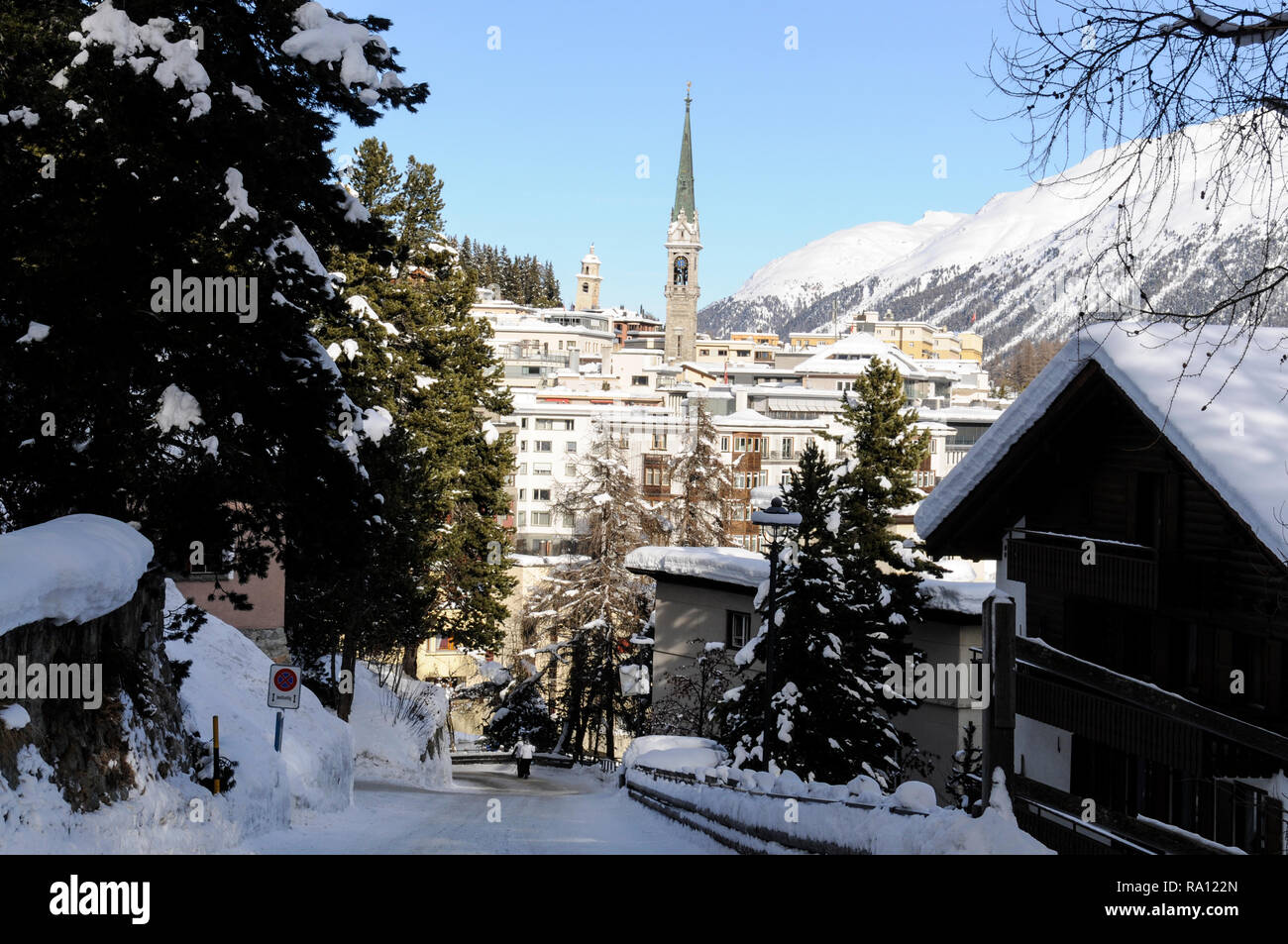 St moritz skyline hi-res stock photography and images - Alamy
