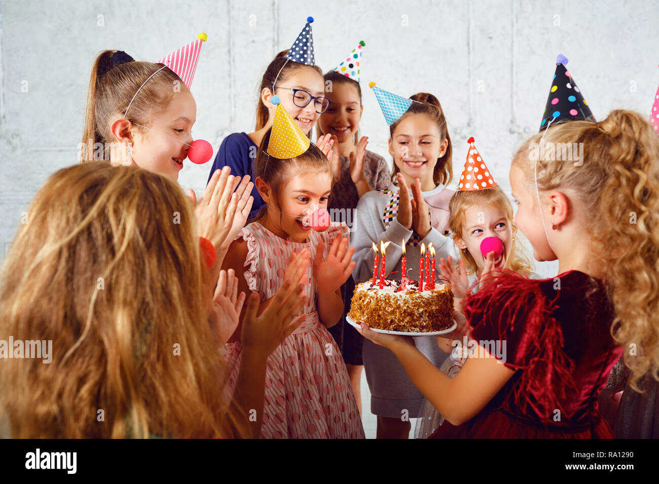 A celebration of children's birthday Stock Photo - Alamy