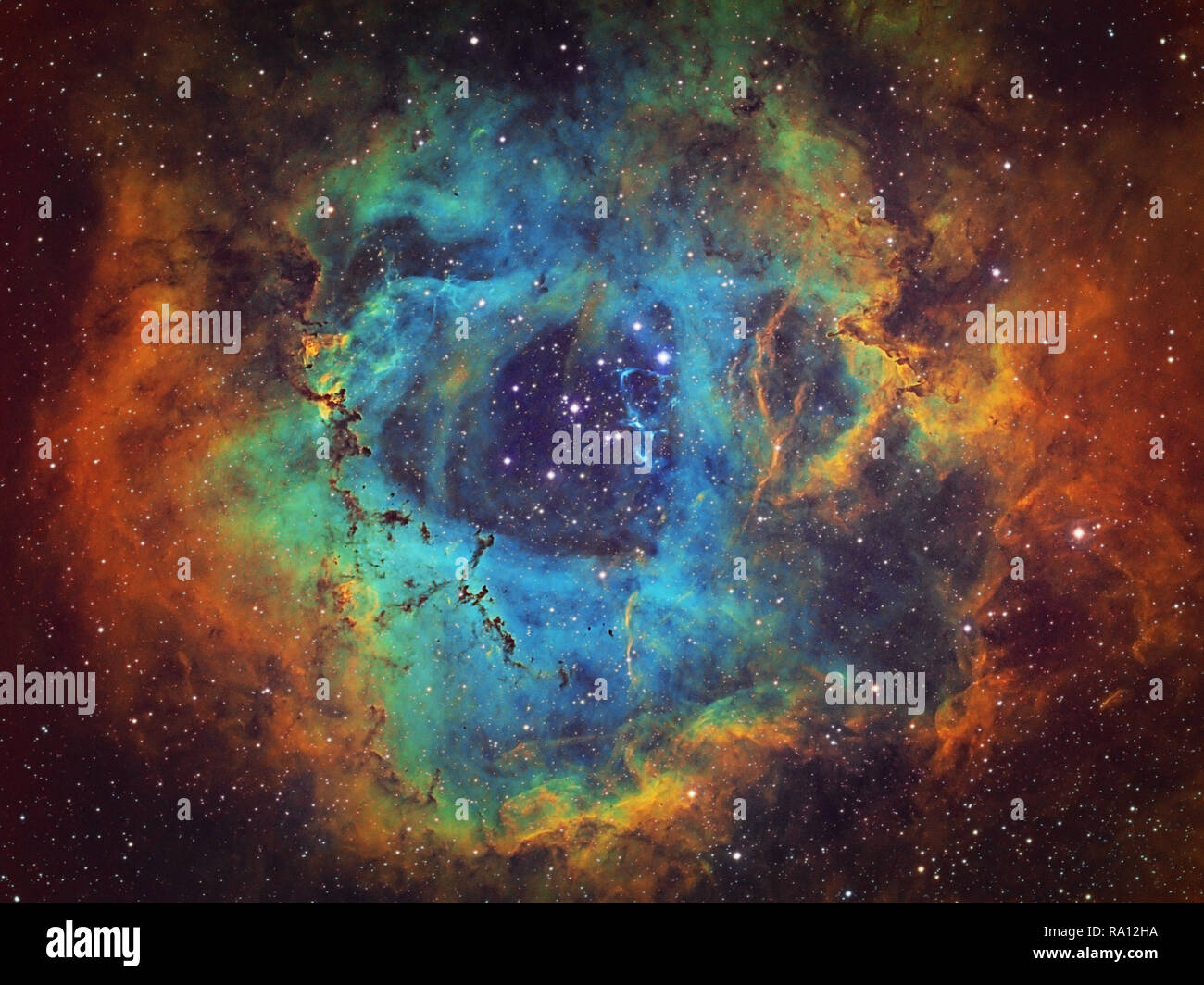 Rosette nebula ngc 2237 in monoceros hi-res stock photography and images - Alamy