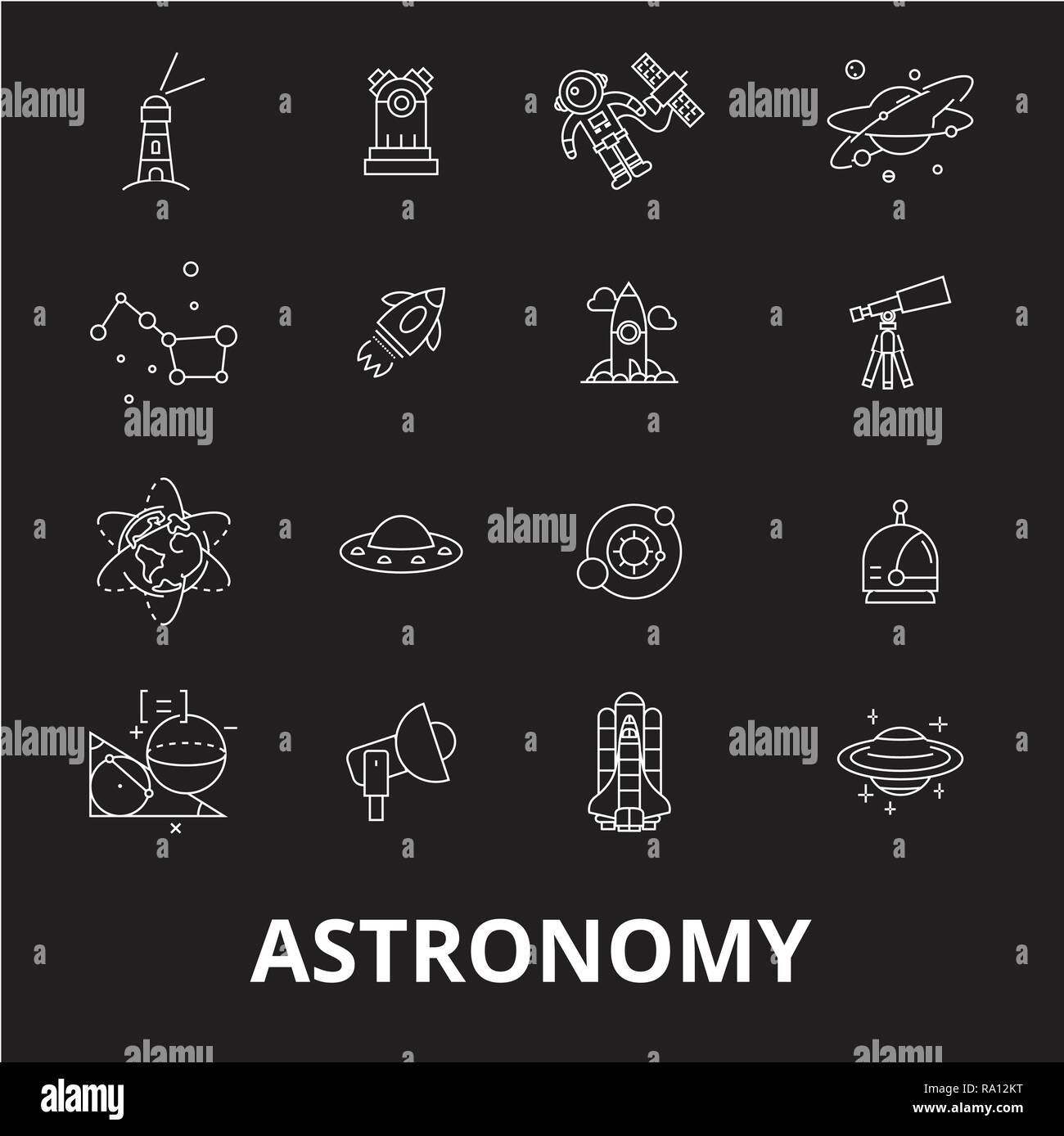 Planet symbols white background Stock Vector Images - Alamy