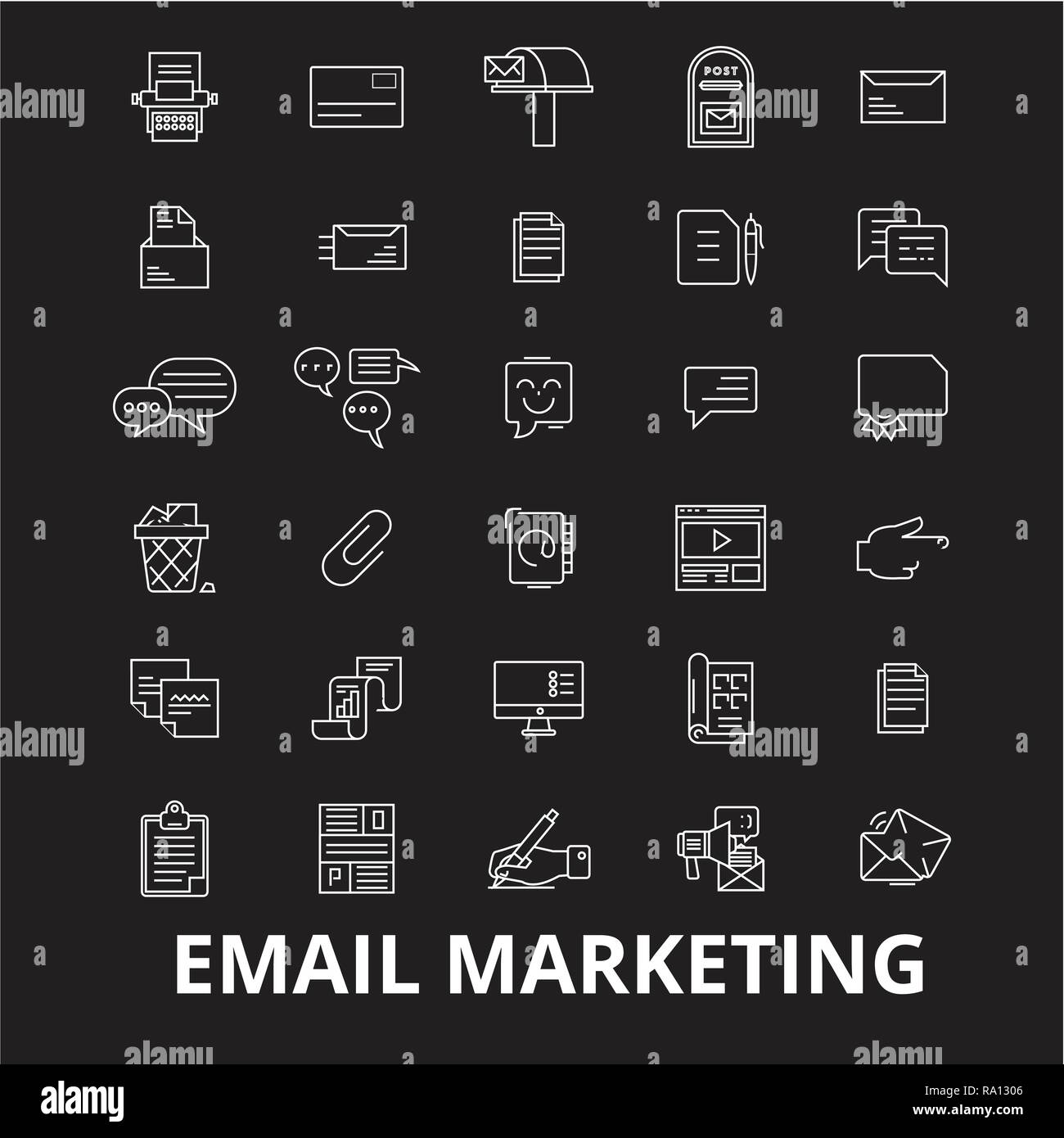 Email signs Stock Vector Images - Alamy