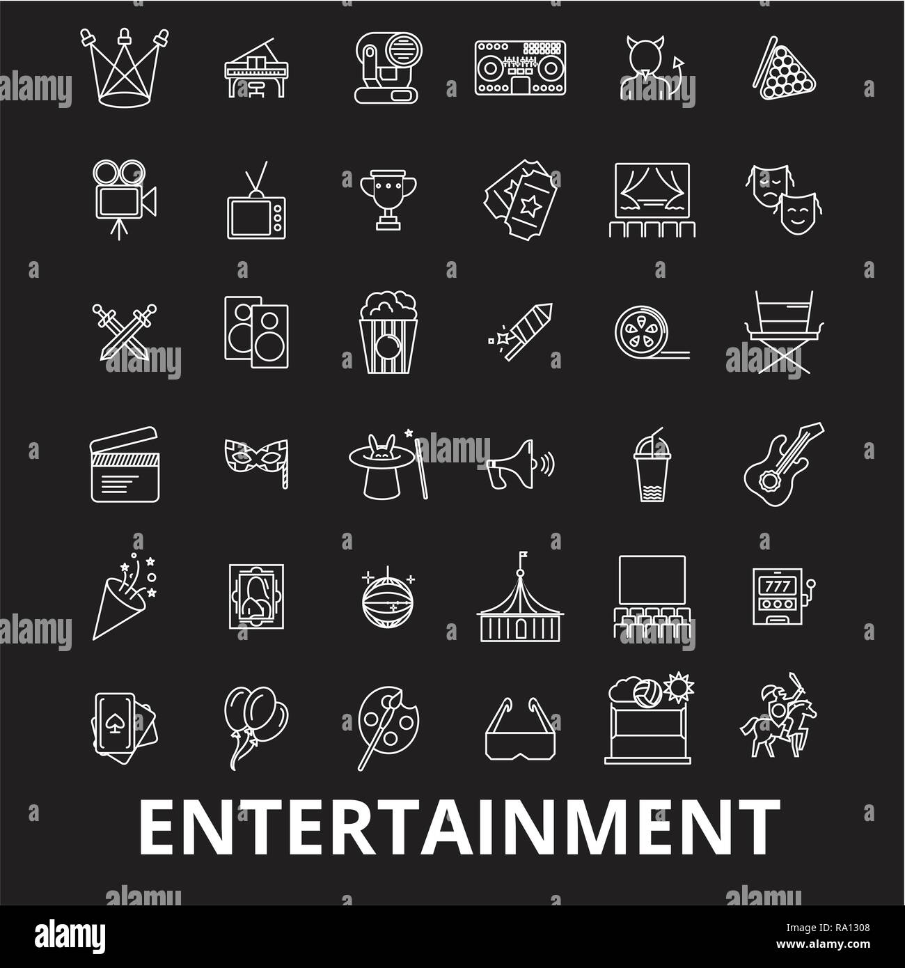 Signs television screen Stock Vector Images - Alamy