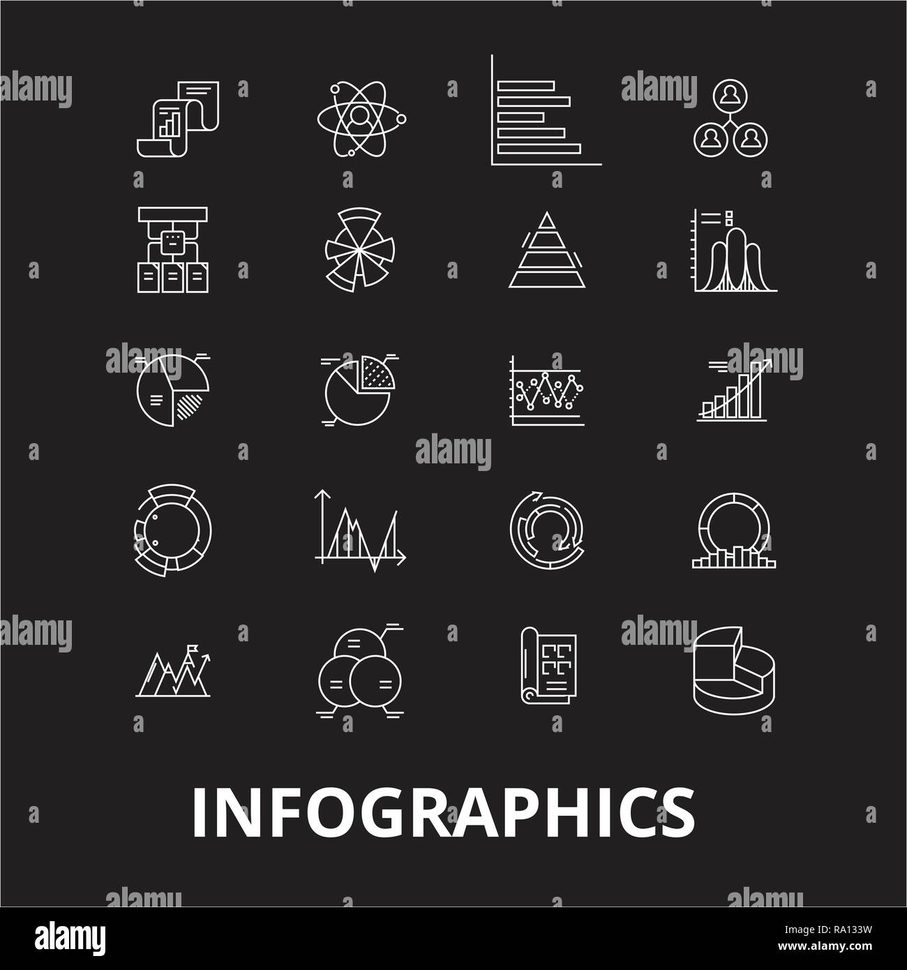 Infographic social media symbols hi-res stock photography and images ...