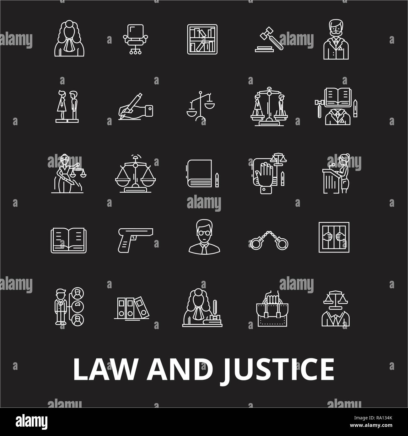 Justice symbols Stock Vector Images - Alamy