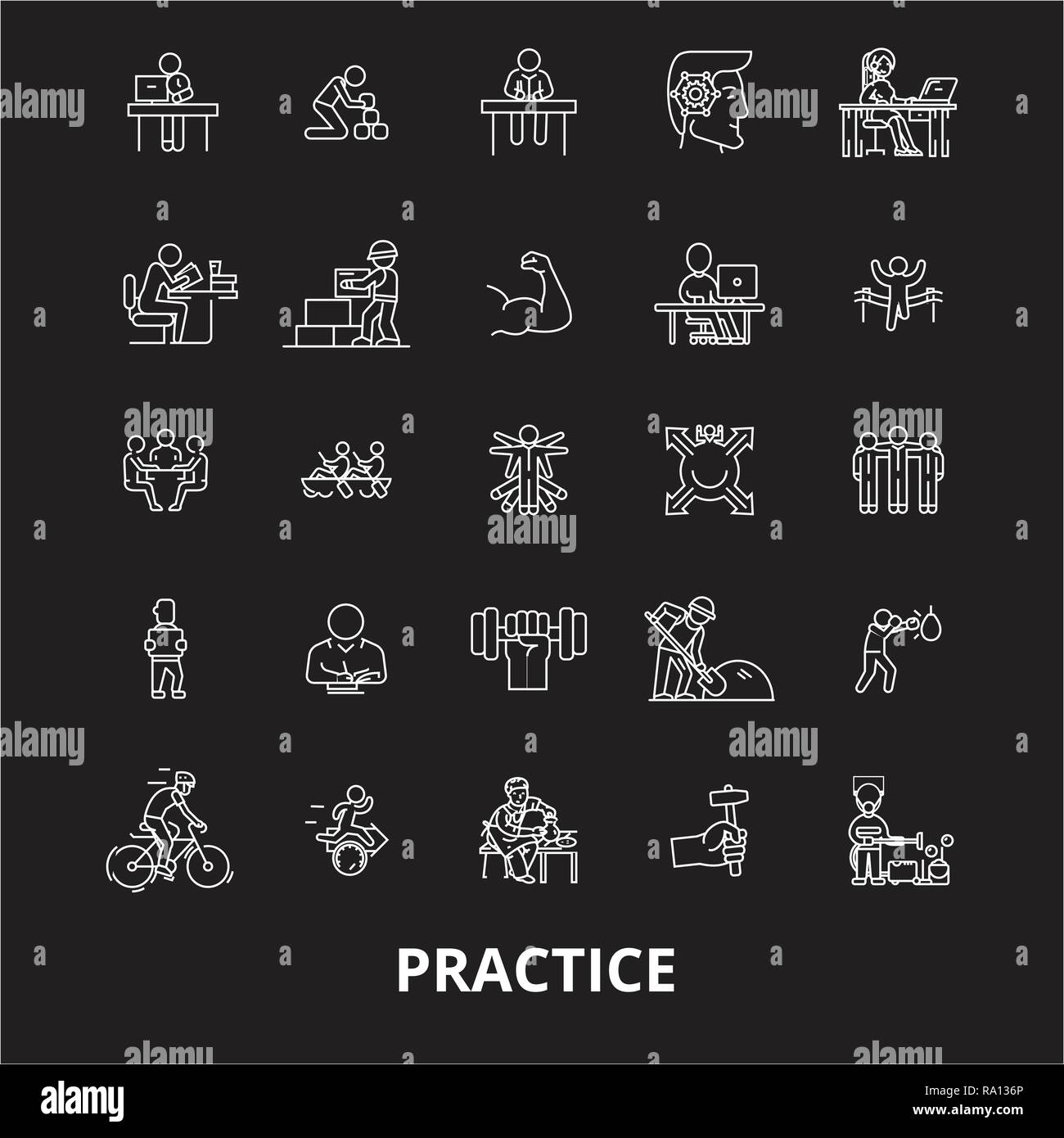 Practice Stock Vector Images - Alamy