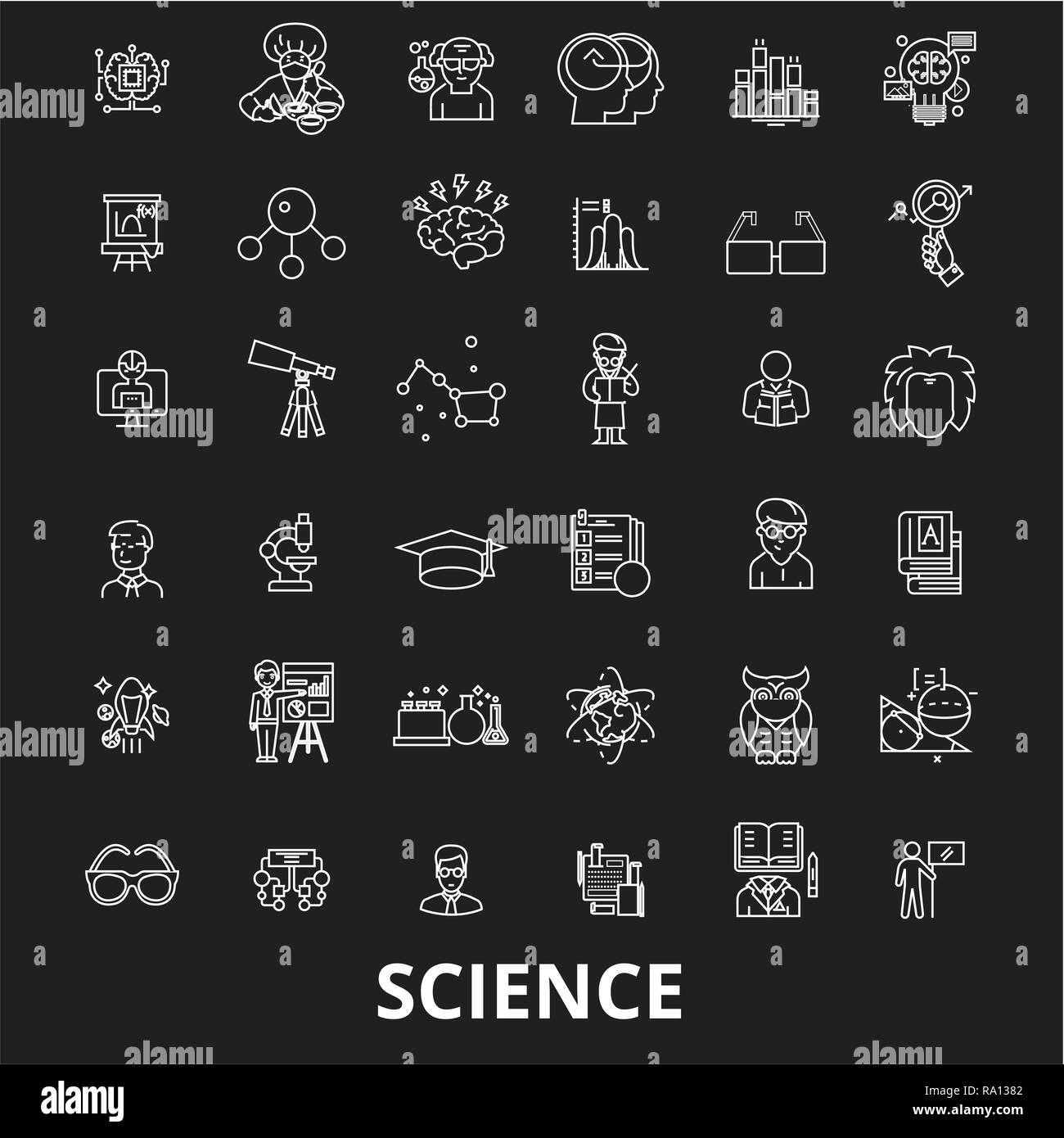 Science symbols microscope hi-res stock photography and images - Alamy