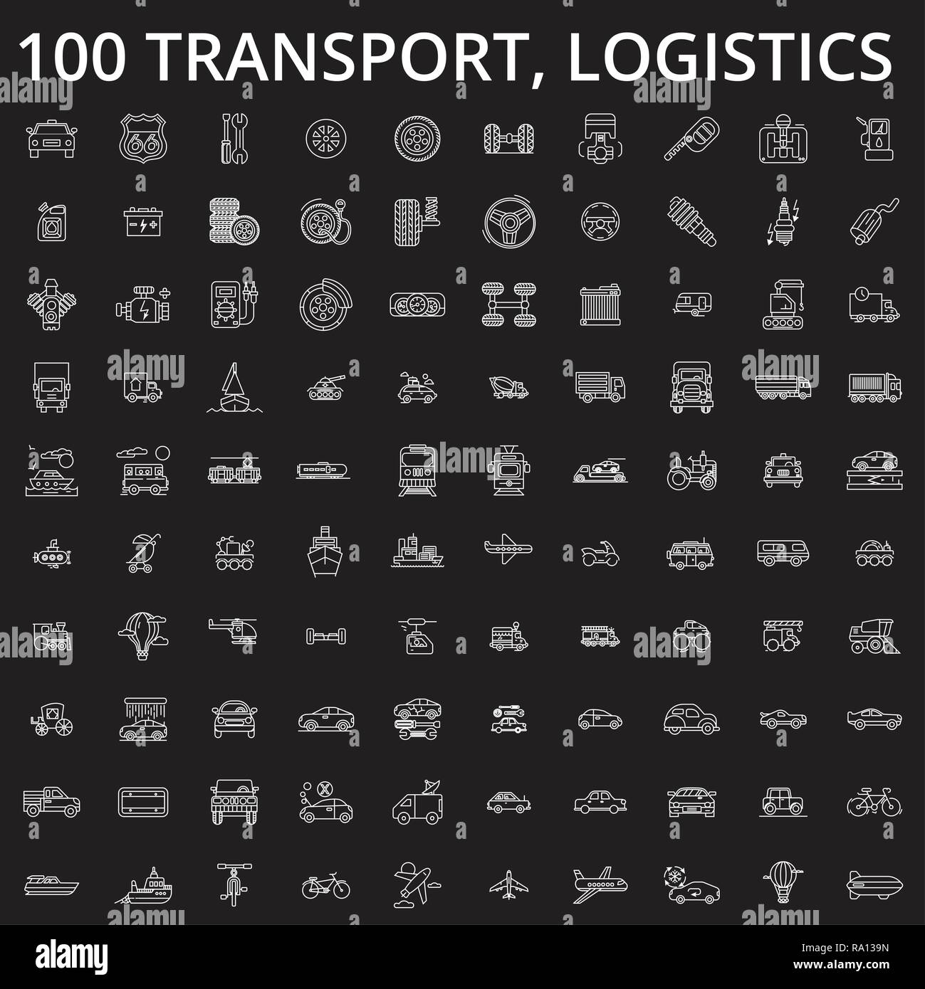 Freight tracking symbols Stock Vector Images - Alamy