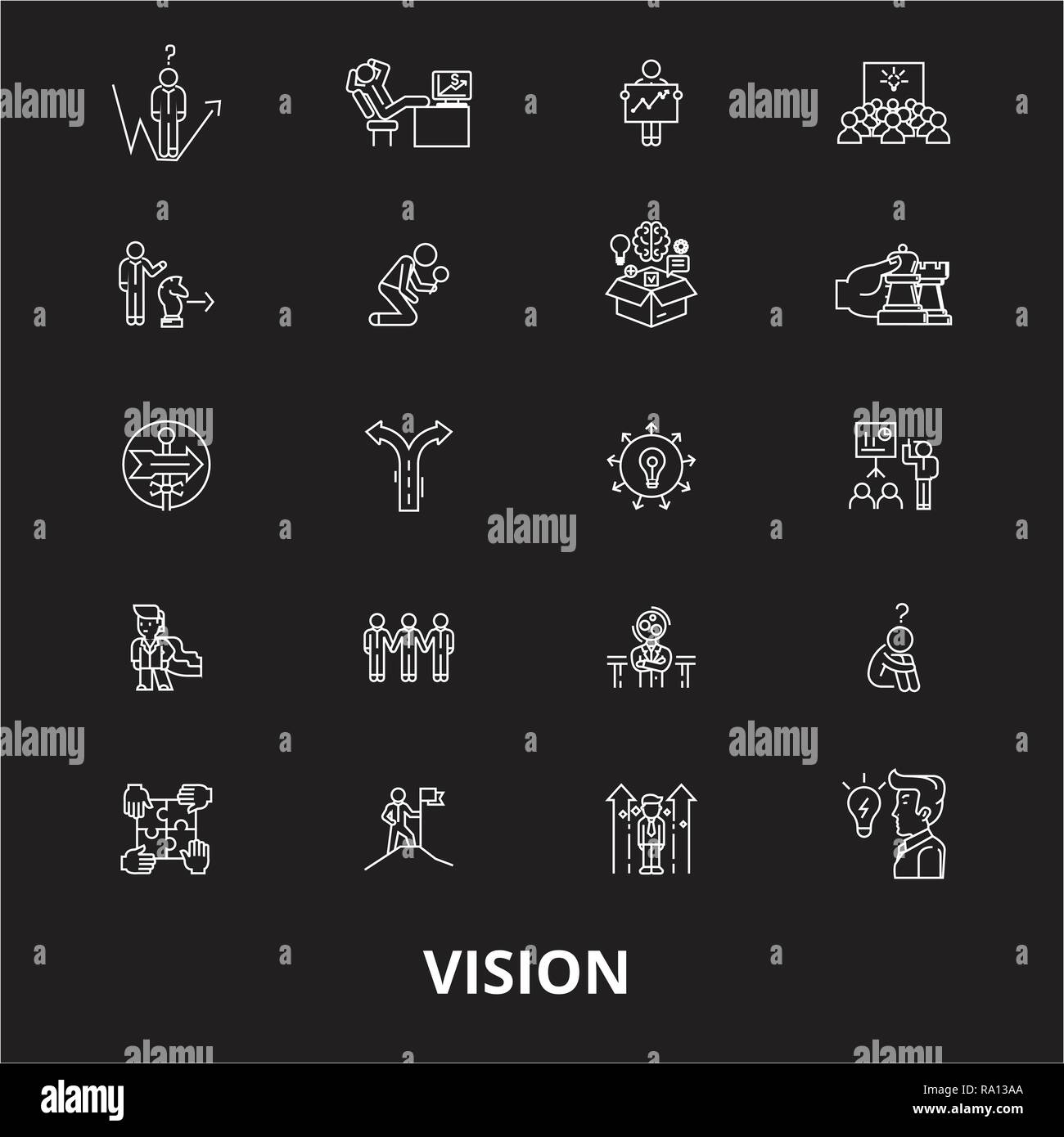 Look vision icons hi-res stock photography and images - Alamy