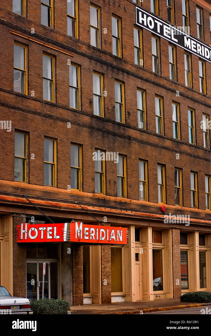 The Hotel Meridian, no longer in operation, is pictured in downtown ...