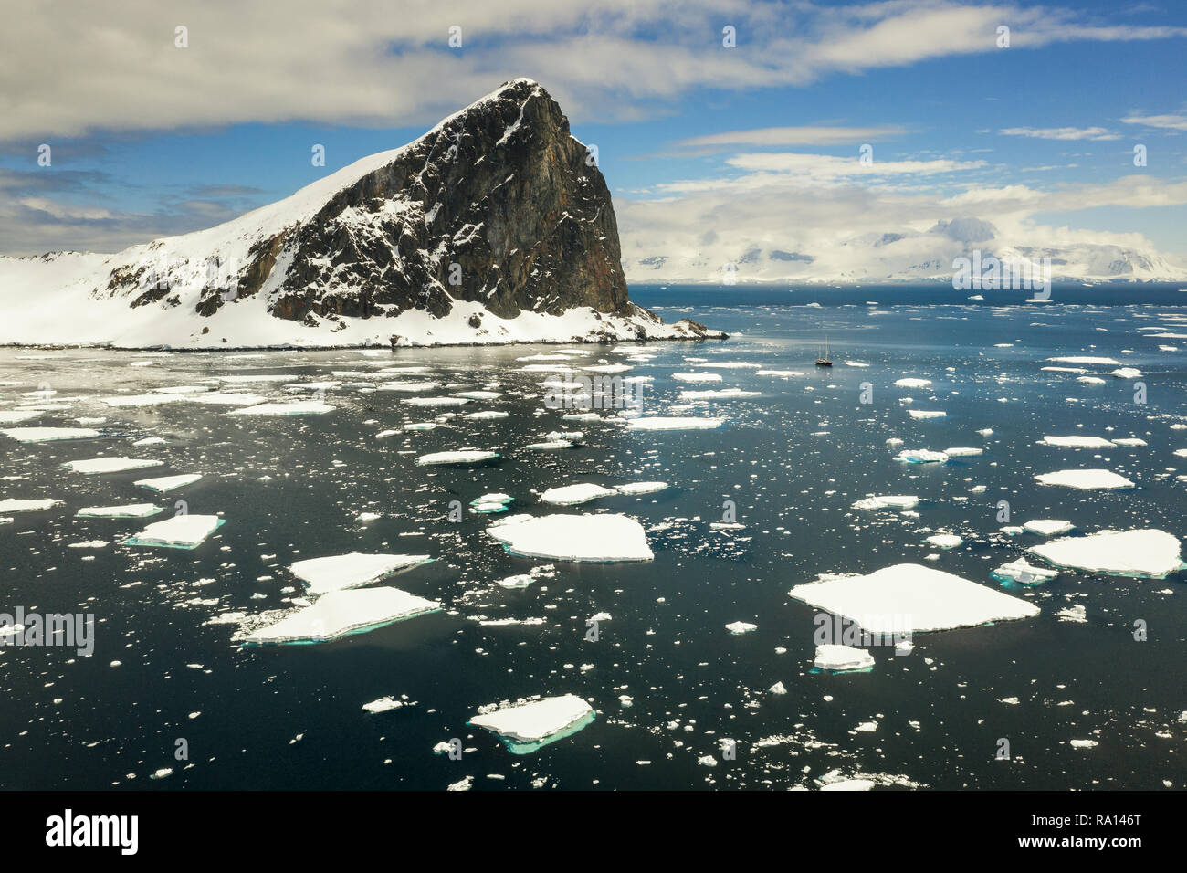 Spigot Peak at Orne Harbor, Antarctica Stock Photo - Alamy