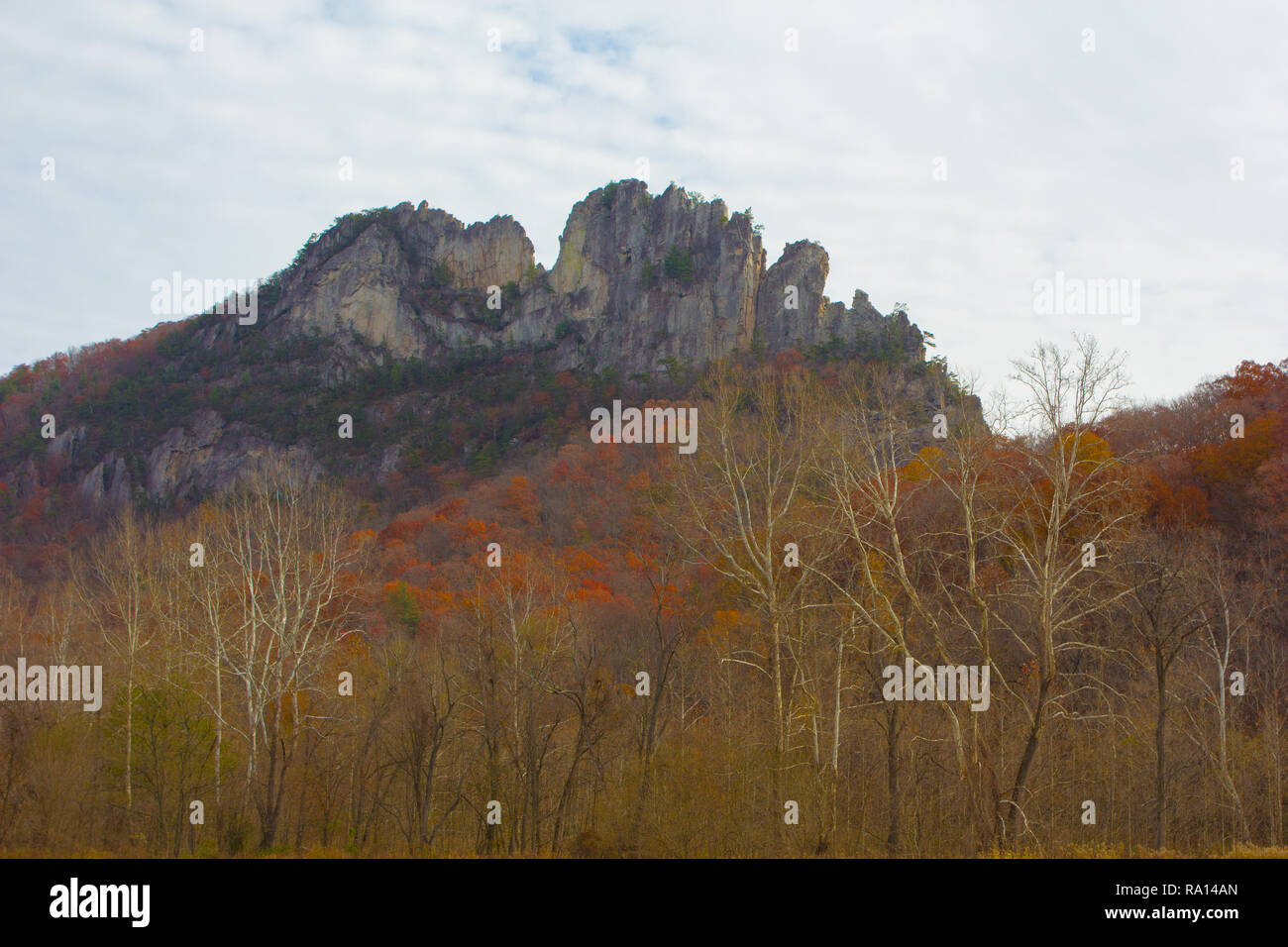 Seneca Rocks in Fall, West Virginia Stock Photo - Alamy