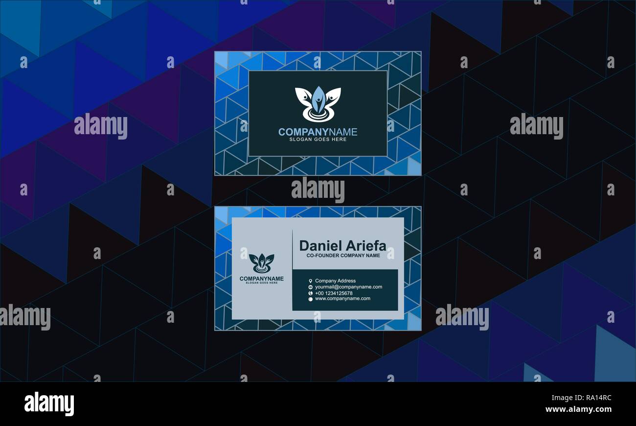 Business Card Clean Modern Template Vector Stock Vector Image & Art - Alamy