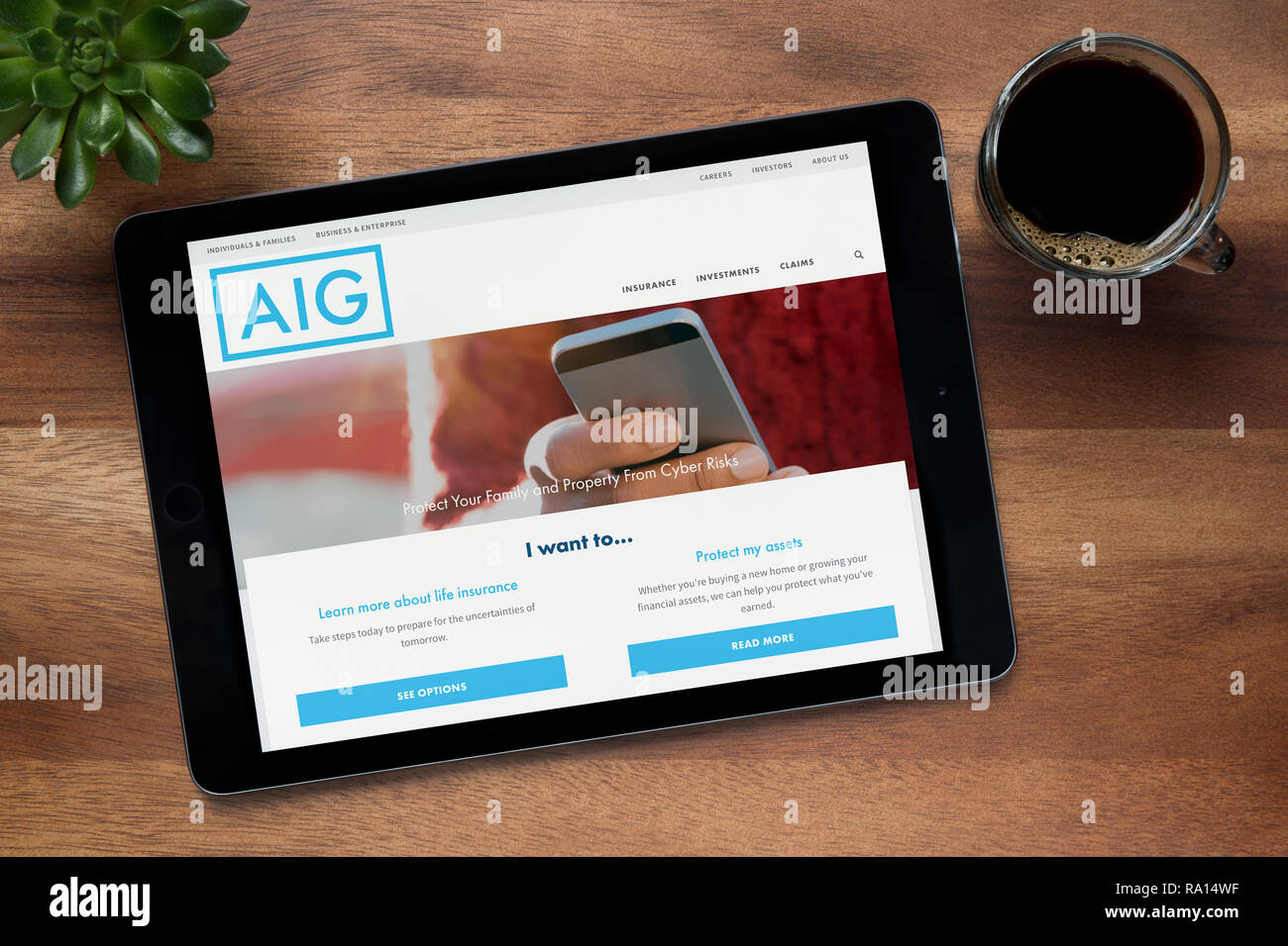 Aig app hi-res stock photography and images - Alamy