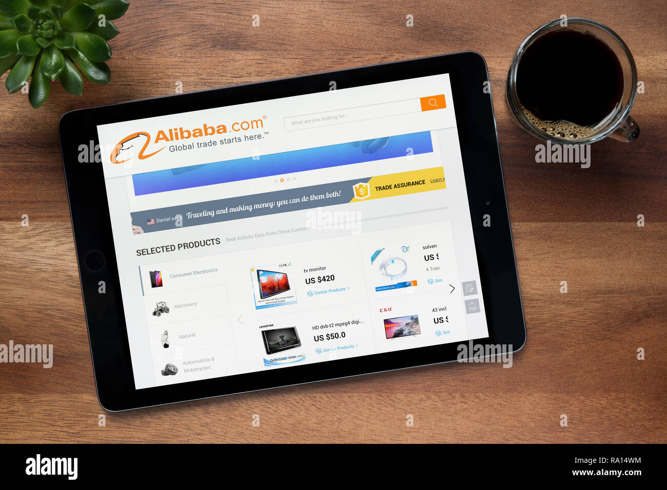 Alibaba com screen hi-res stock photography and images - Alamy