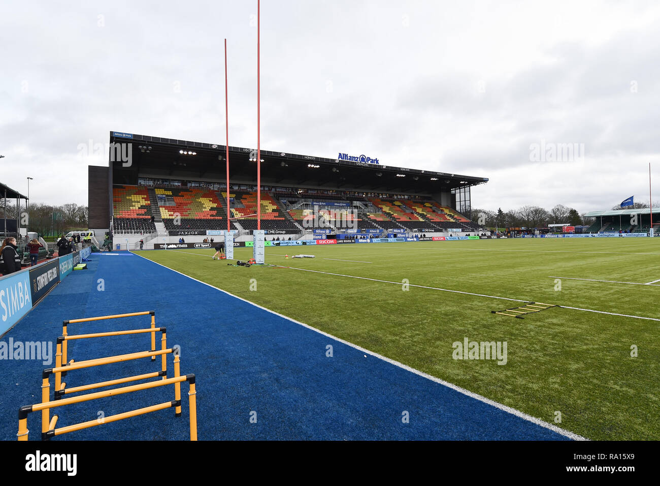 Gallagher premiership rugby 2018 2019 seson hi-res stock photography ...