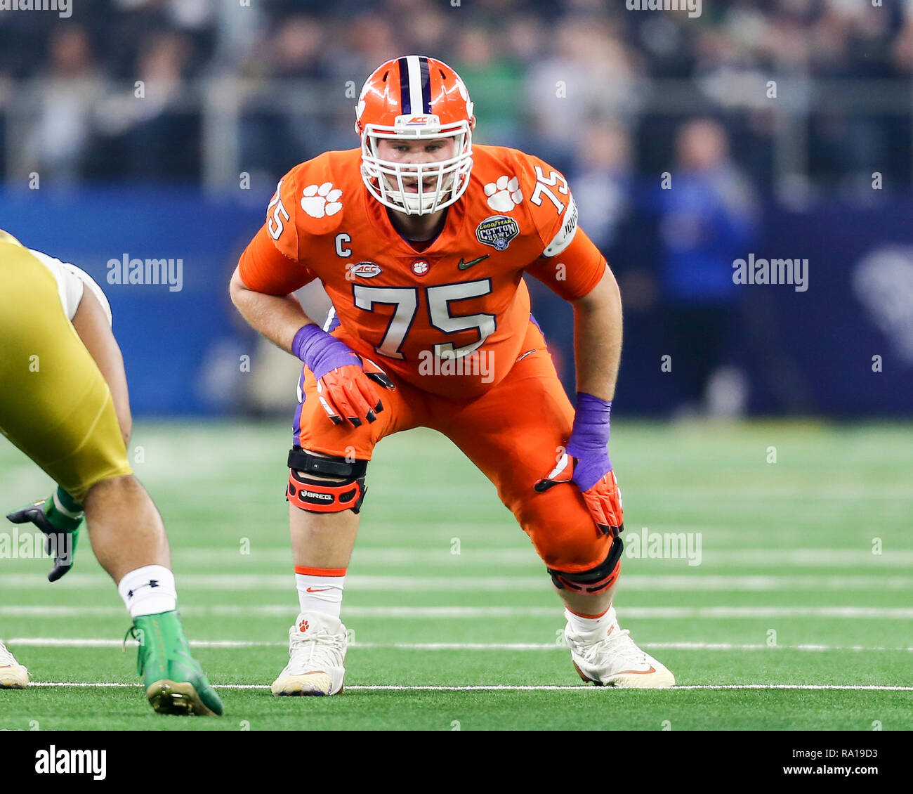 Arlington, TX, USA. 29th Dec, 2018. Clemson offensive lineman Mitch ...