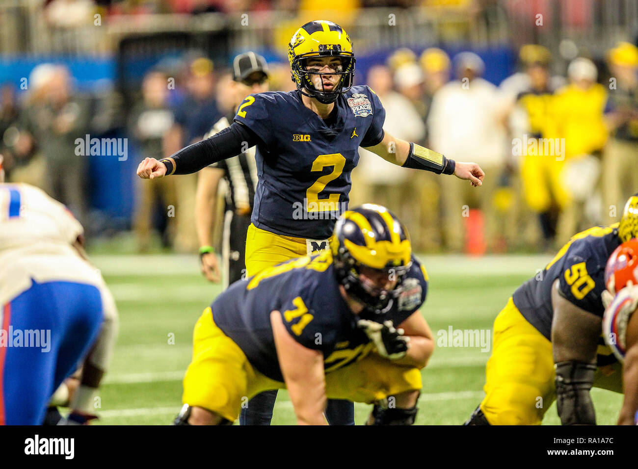 December 29, 2018: Michigan's Shea Patterson (2) in action during the ...