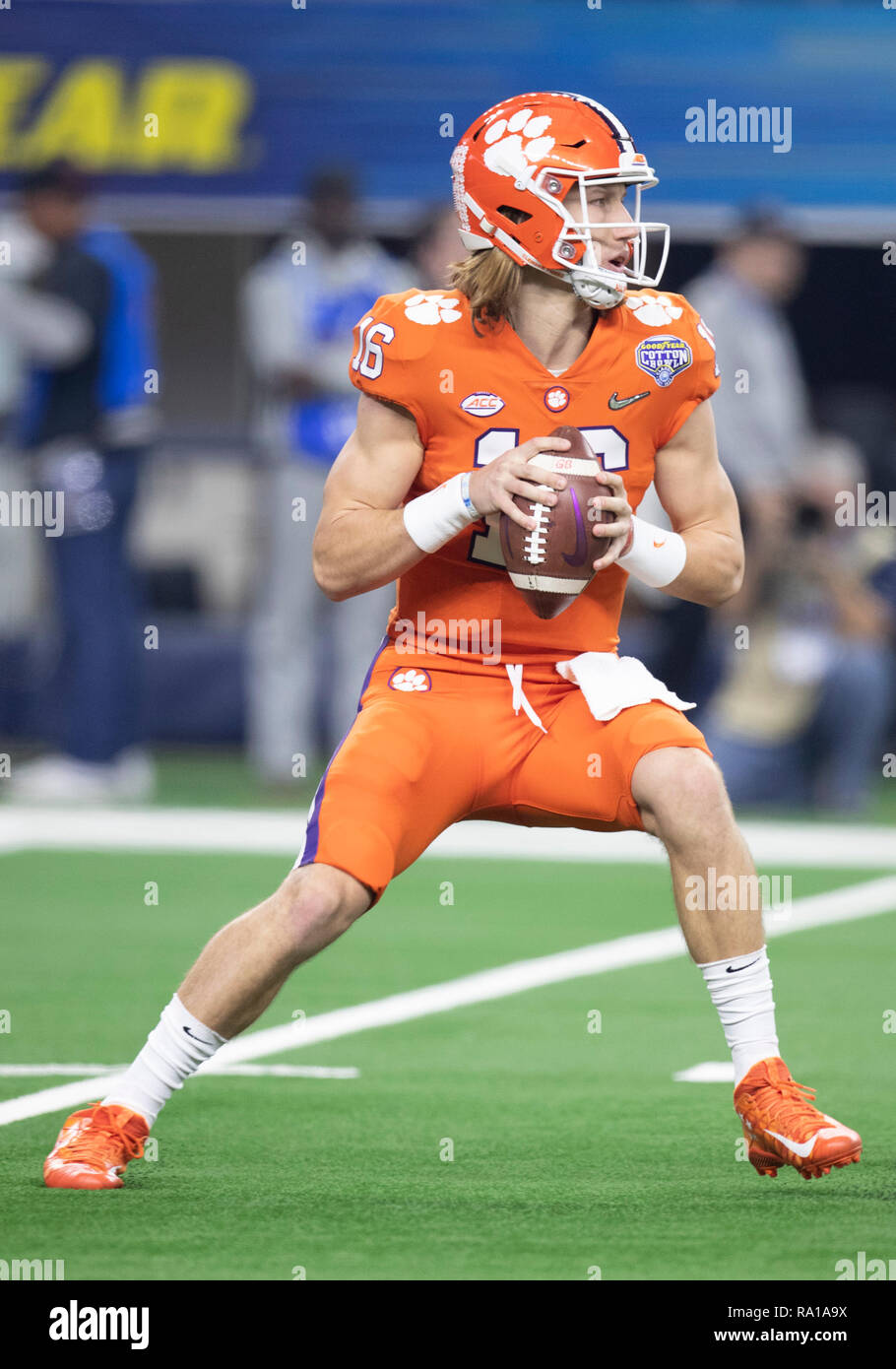 Arlington, Texas, USA. 29th Dec, 2018. Clemson quarterback Trevor ...